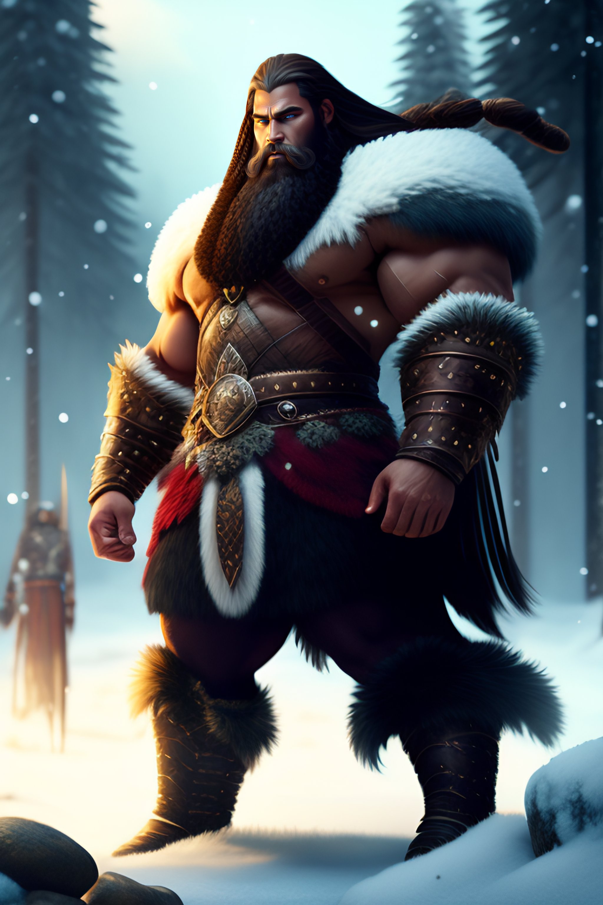 Lexica - Norse god giant fierce and muscular male warrior in full armor ...