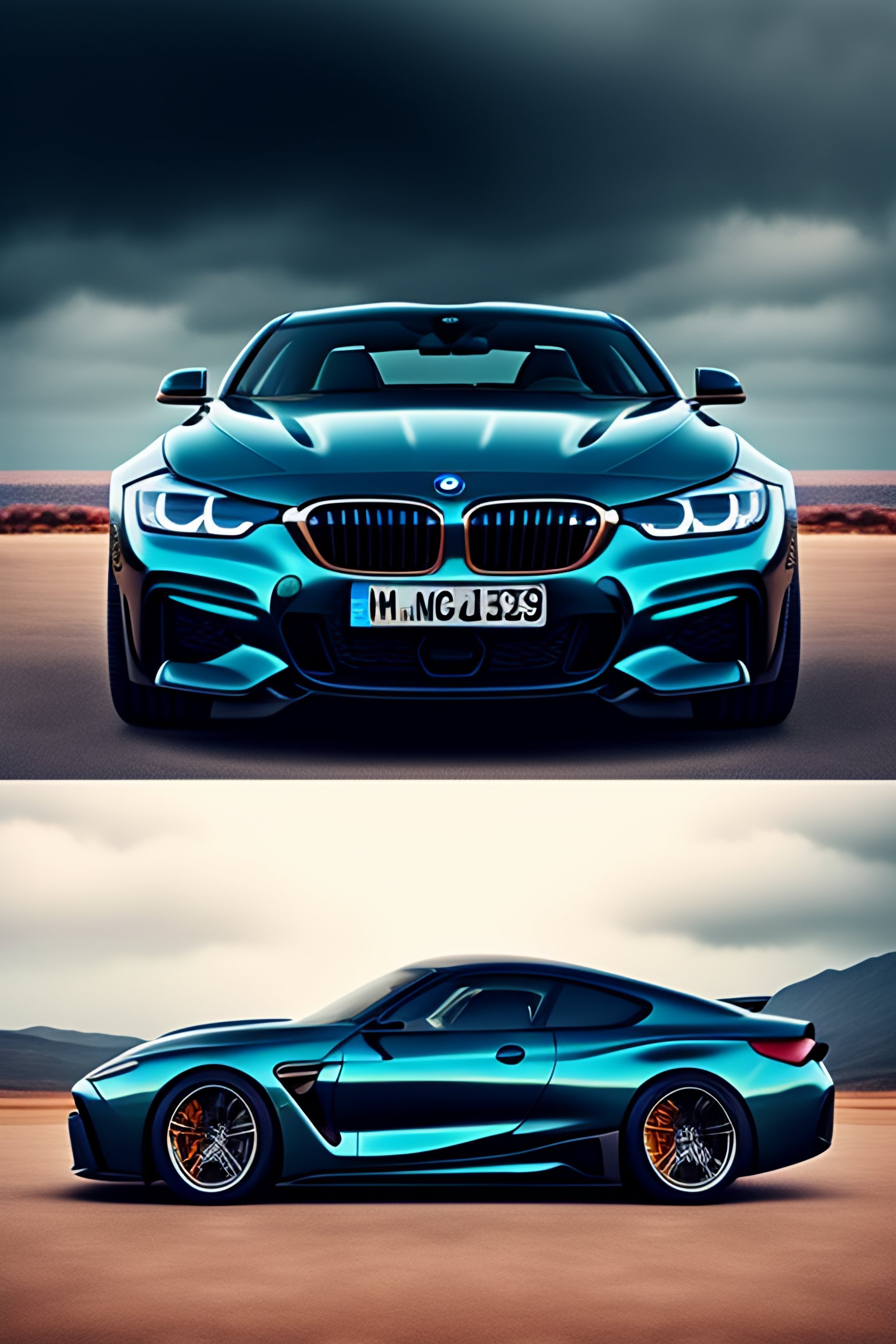Lexica - Awesome man in 2040 beside a car bmw blue color and weather is ...