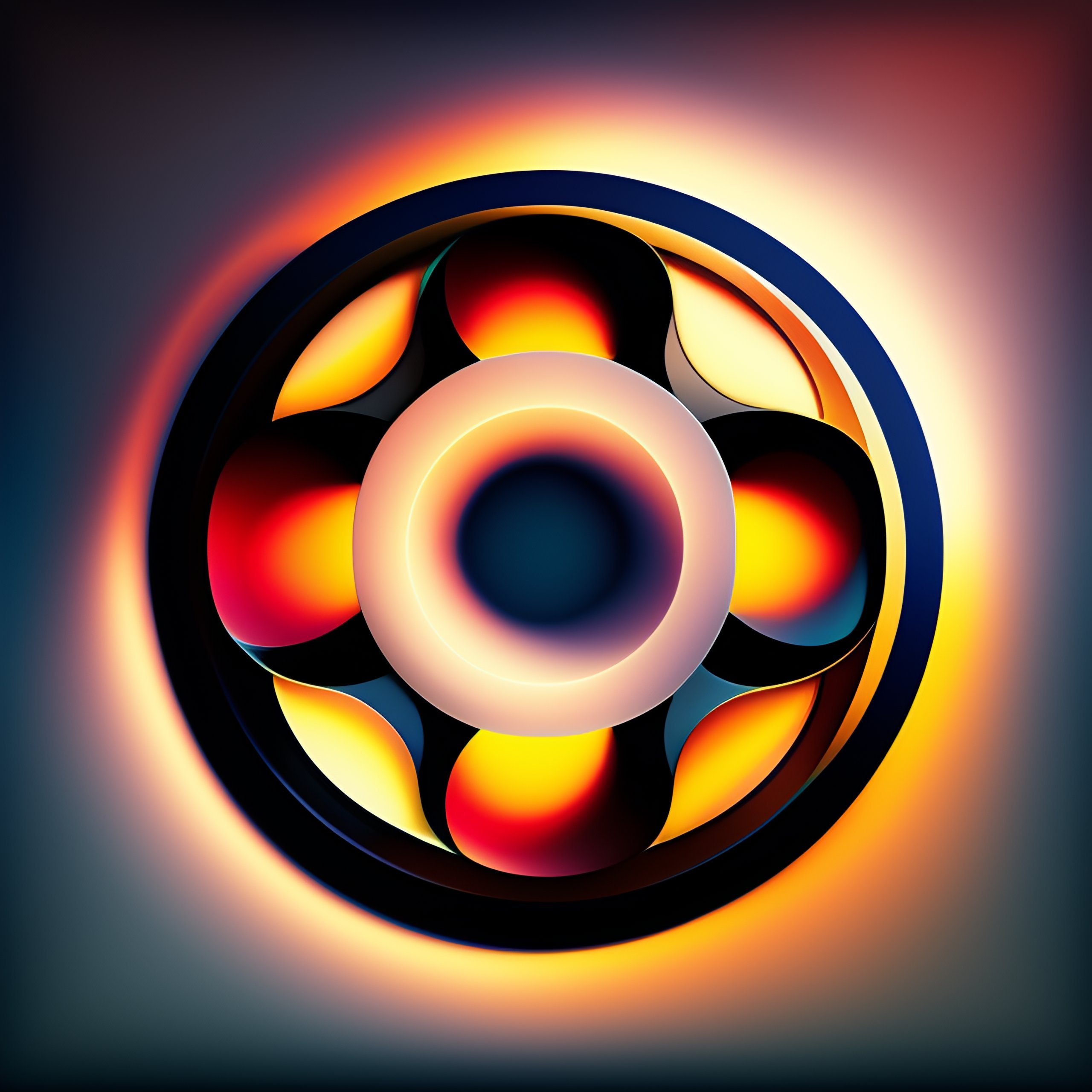 Lexica - Symmetrical album cover, abstract shape