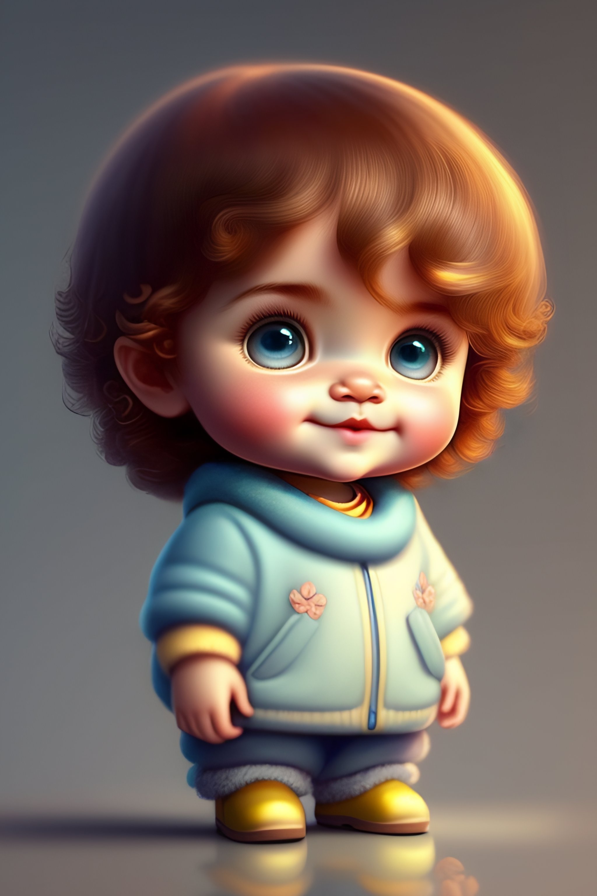 Lexica - Design me a small, cute, fluffy and charming fictional baby ...