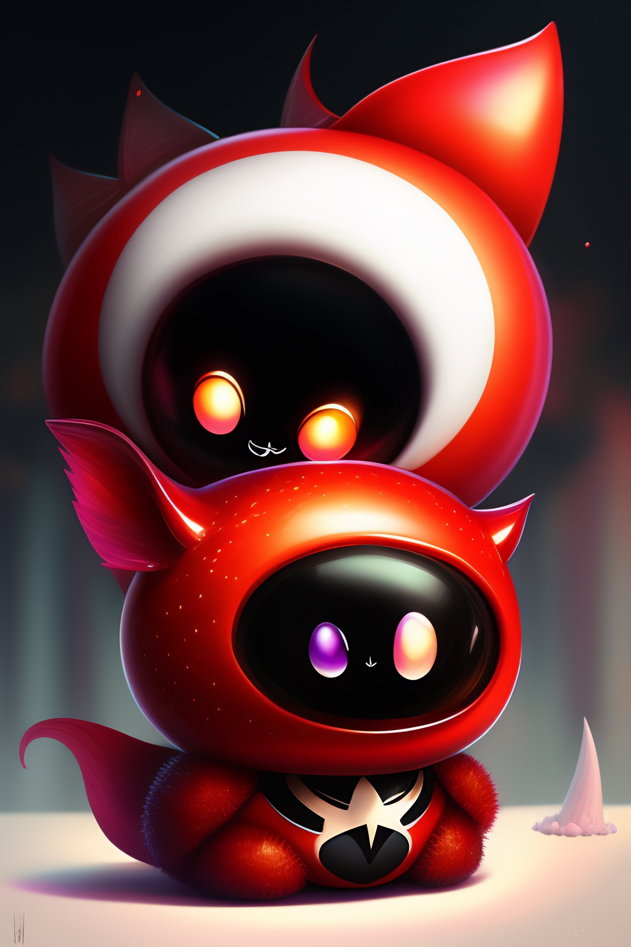 Lexica - Cute and adorable cartoon, it symbiote carnage, baby, fantasy ...