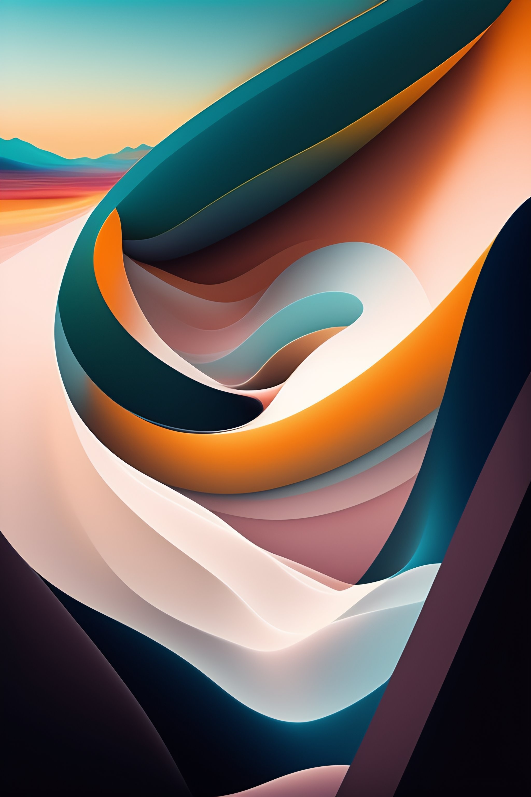 Lexica - The abstract painting artistic flat illustration by by patrick ...
