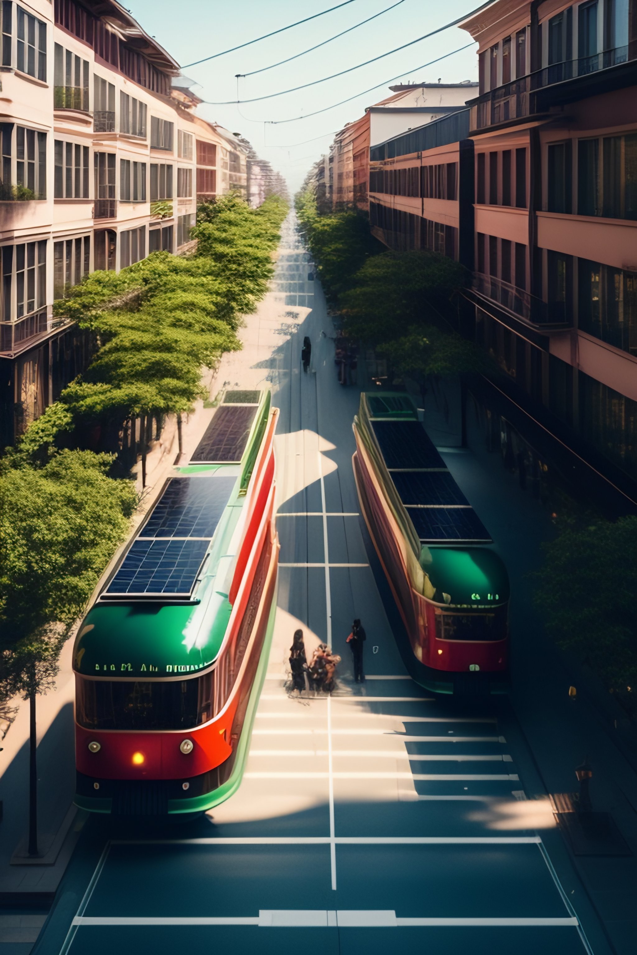 Lexica - An analog photo of a streetscape from the perspective of a ...