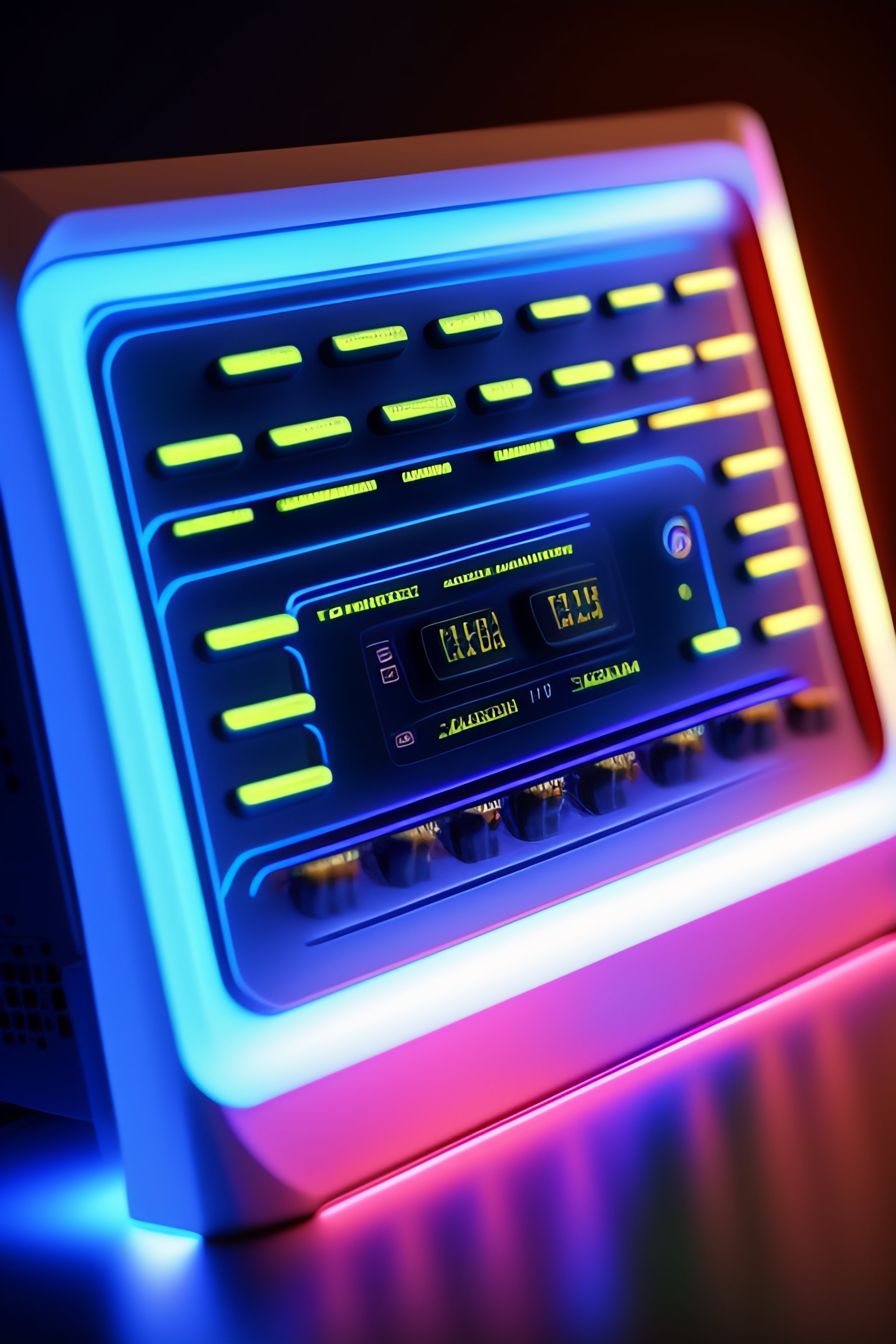 Lexica - Realistic 3D render of a futuristic digital control panel ...