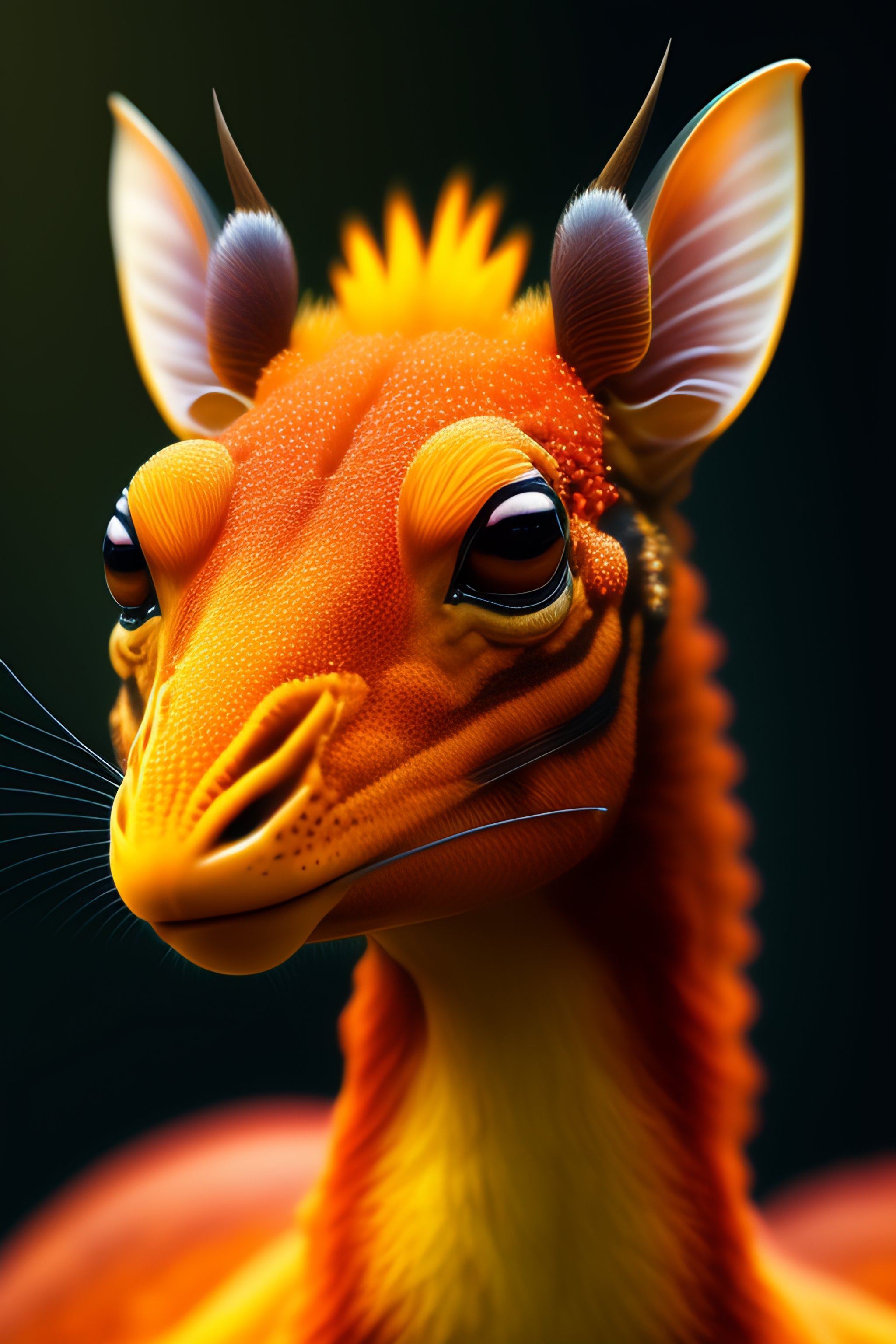 Lexica - Realistic portrait of a spore beast