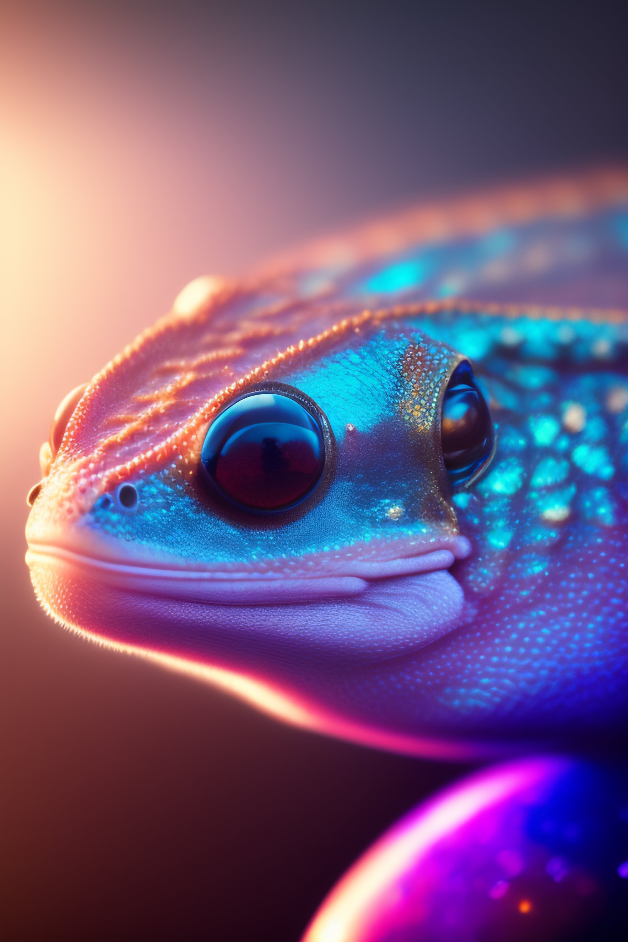 Lexica - Ultra hd! realistic, chrome, cute gecko, pastel, dreamy ...