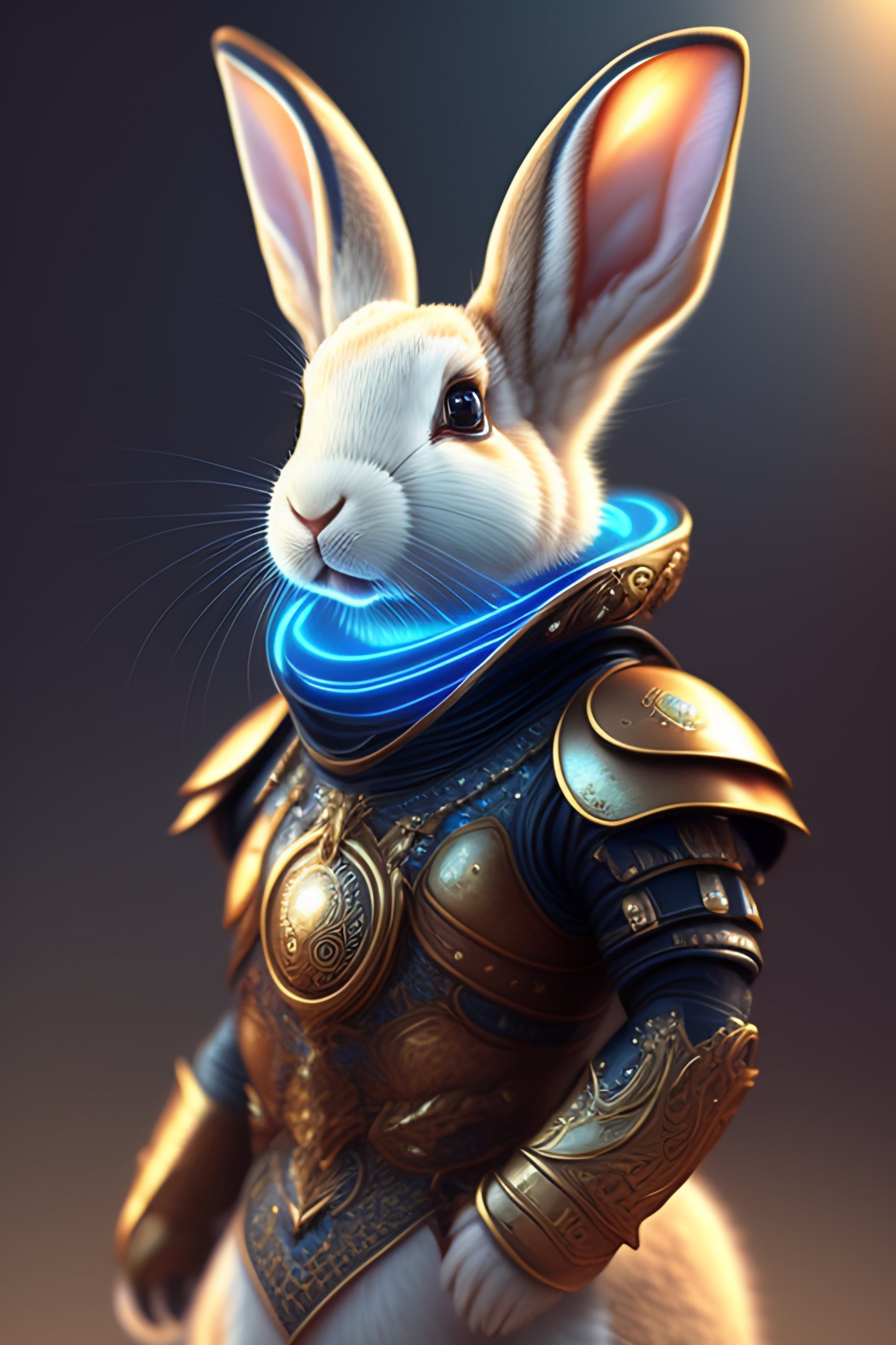 Lexica - Cybernetic anthropomorphic rabbit, fantasy style, digital art ...