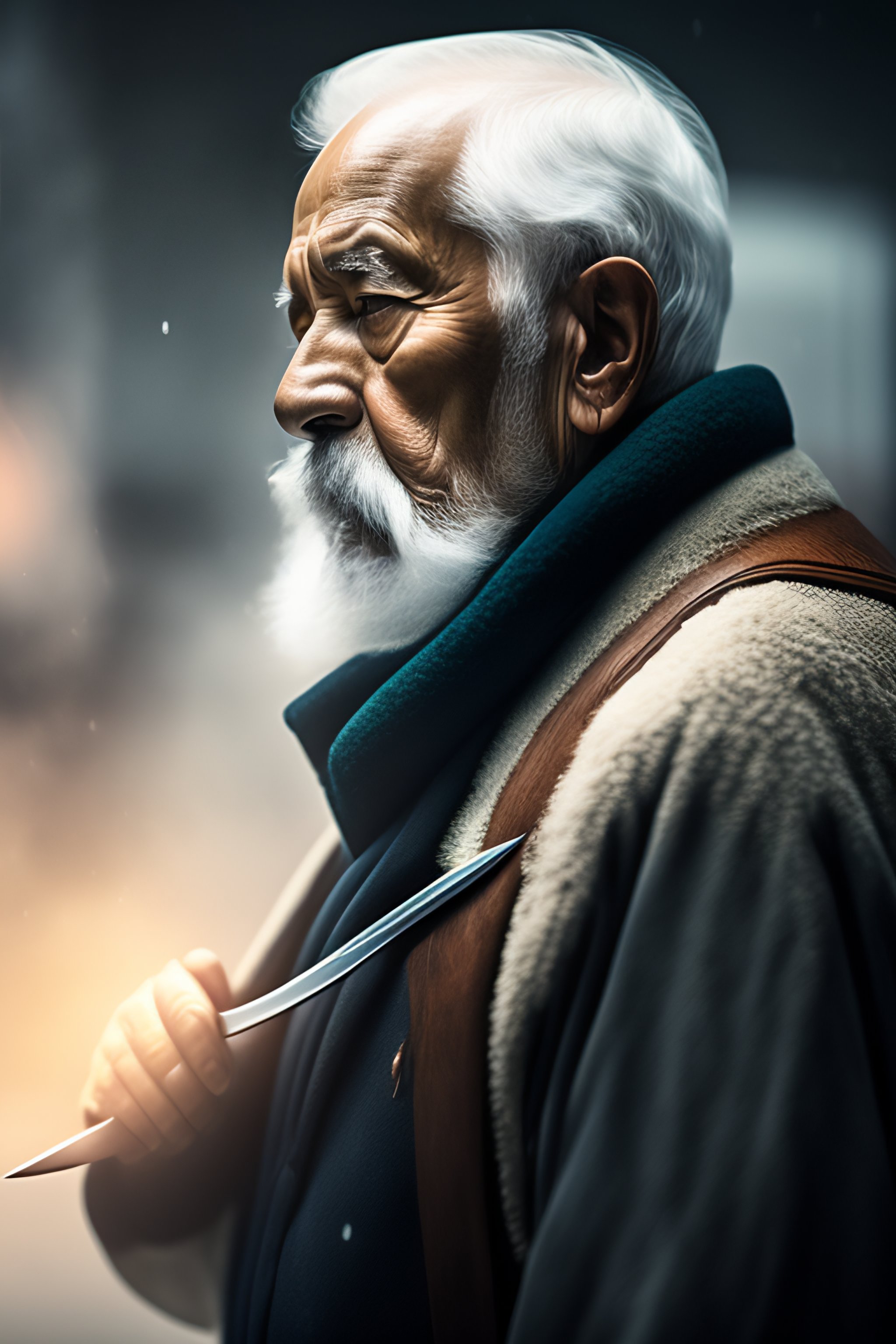 Lexica - Old man with knife