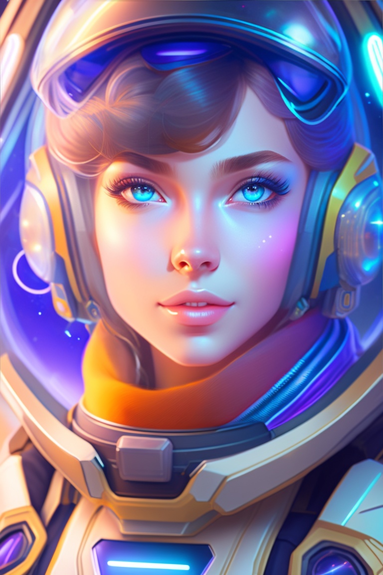 Lexica - An intergalactic cute girl space ranger, space clothes ...