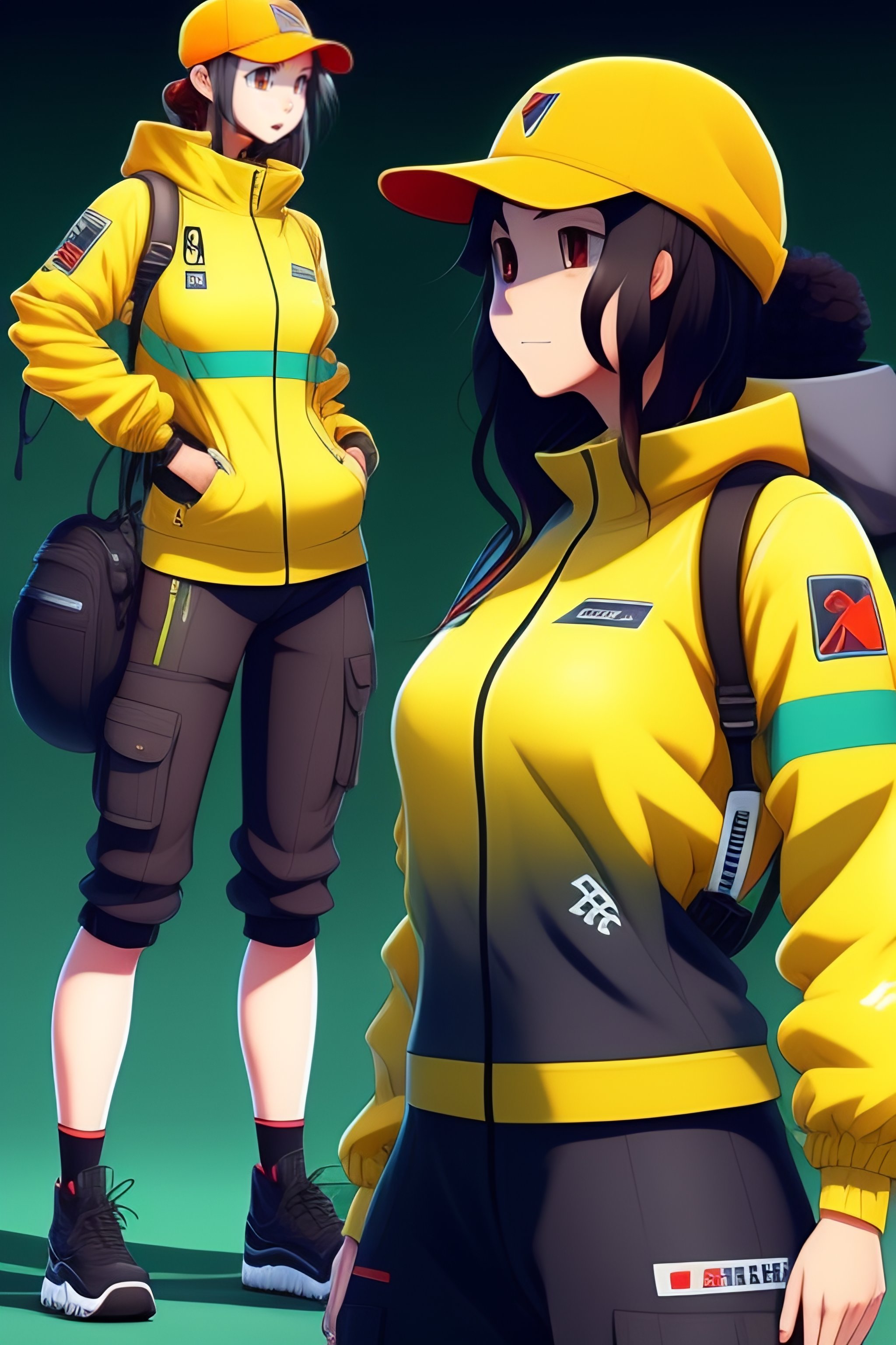 Lexica - Pokemon trainer in techwear cothes by Ken Sugimori