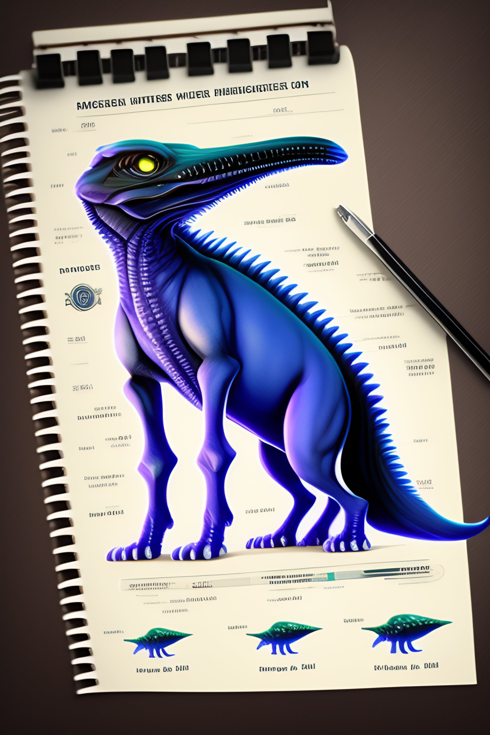 Lexica - Photo real alien monster model sheet