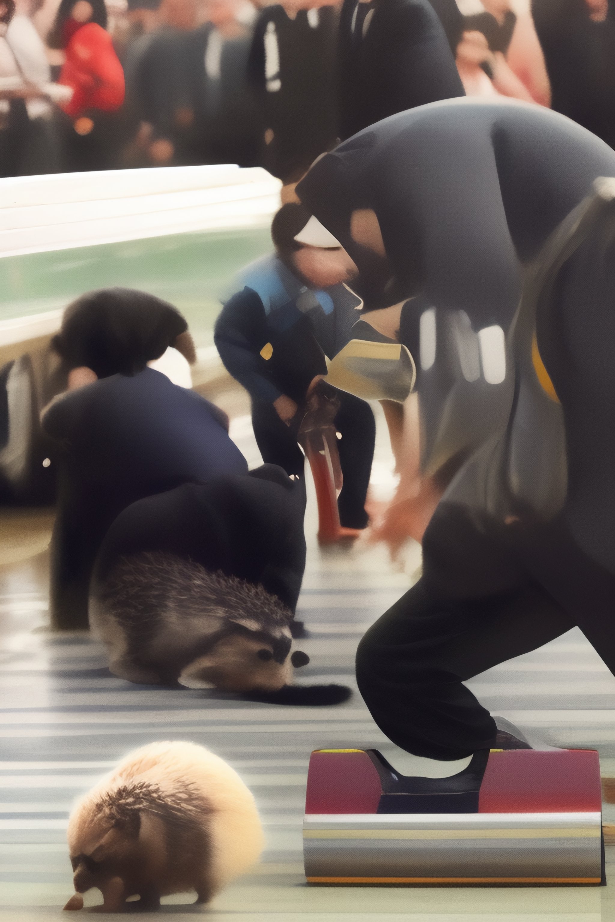 Lexica - Obama playing bowling with hedgehogs