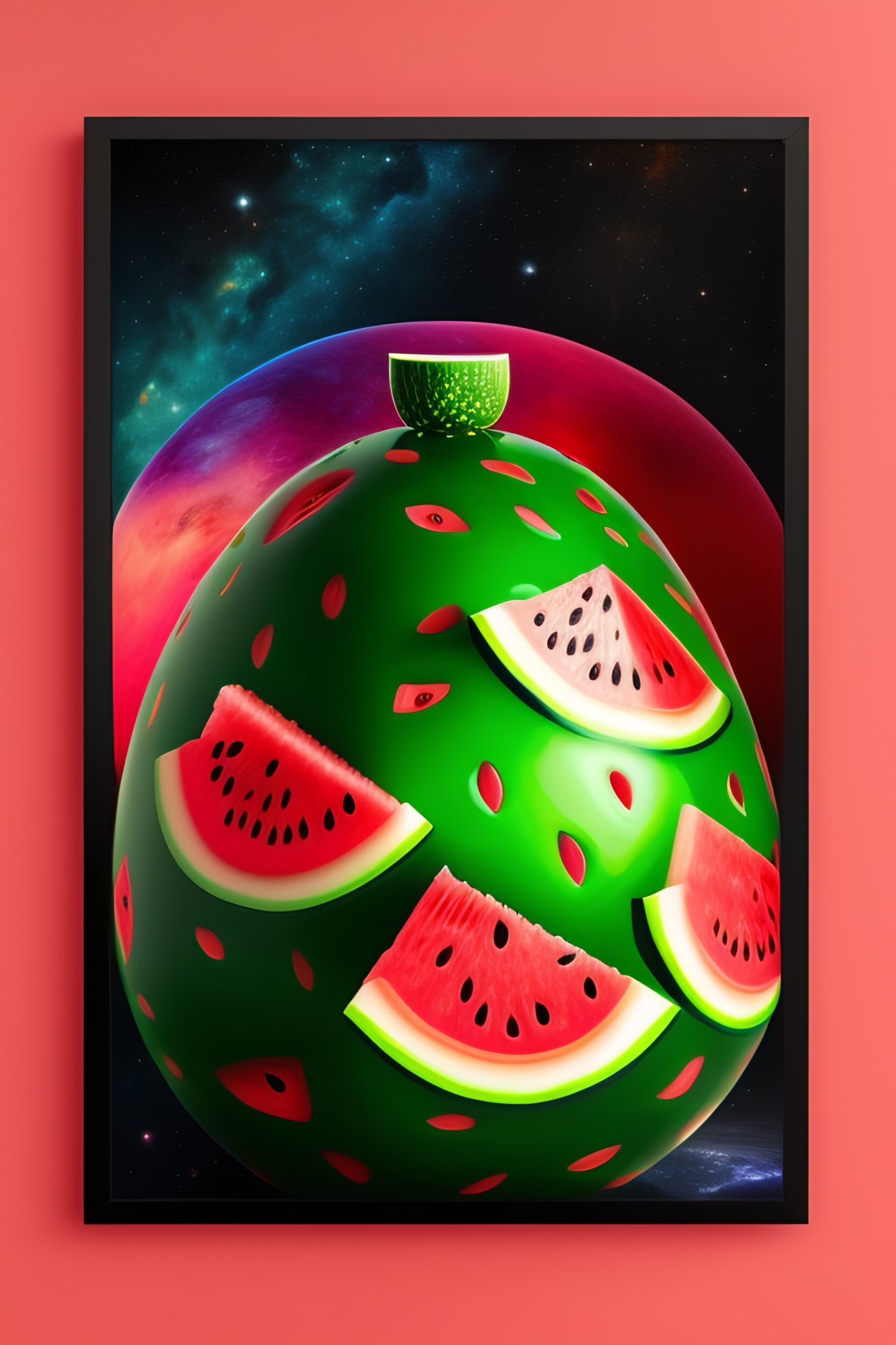 Lexica - Watermelon in space