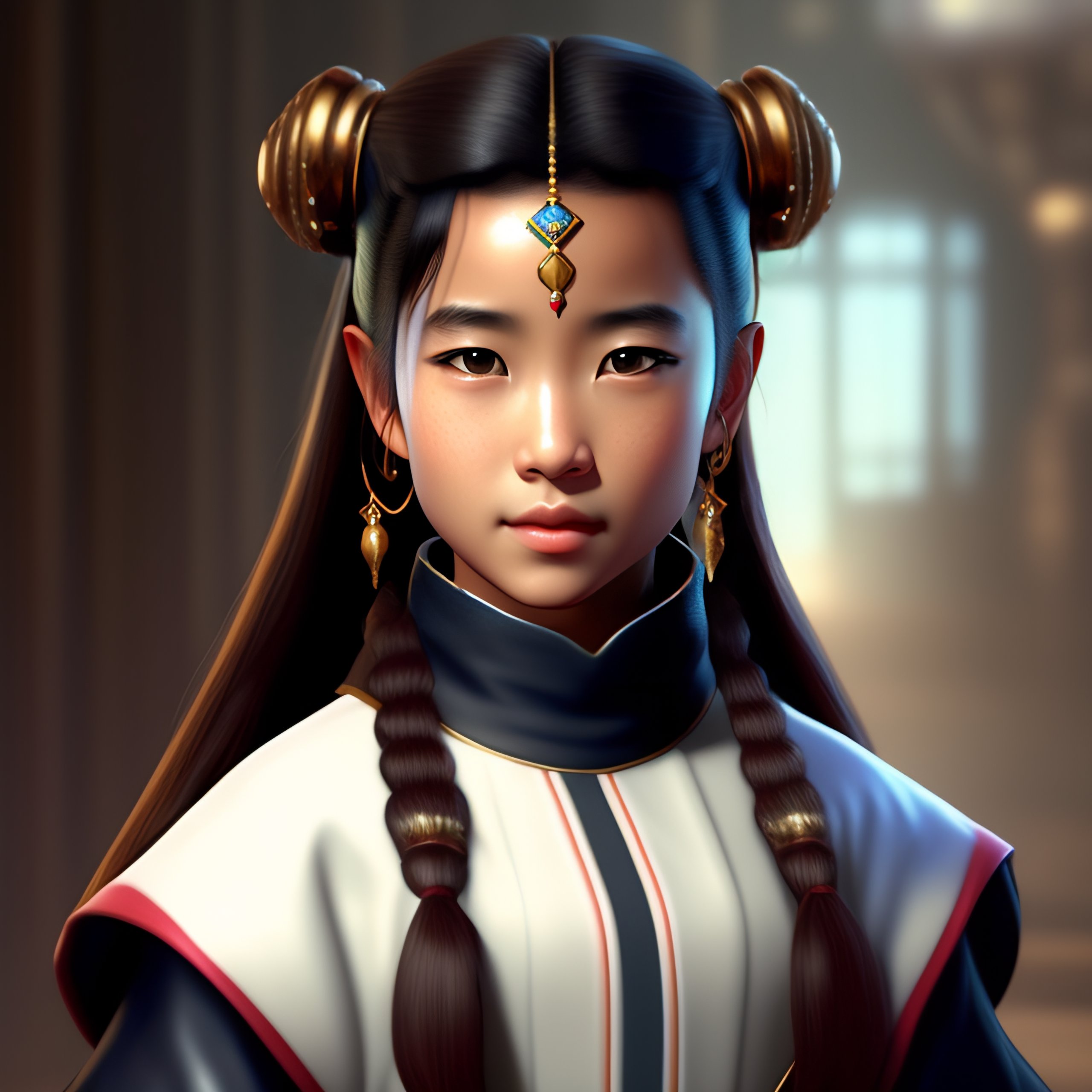 Lexica - Princess jedi student girl carácter design realistic futurist