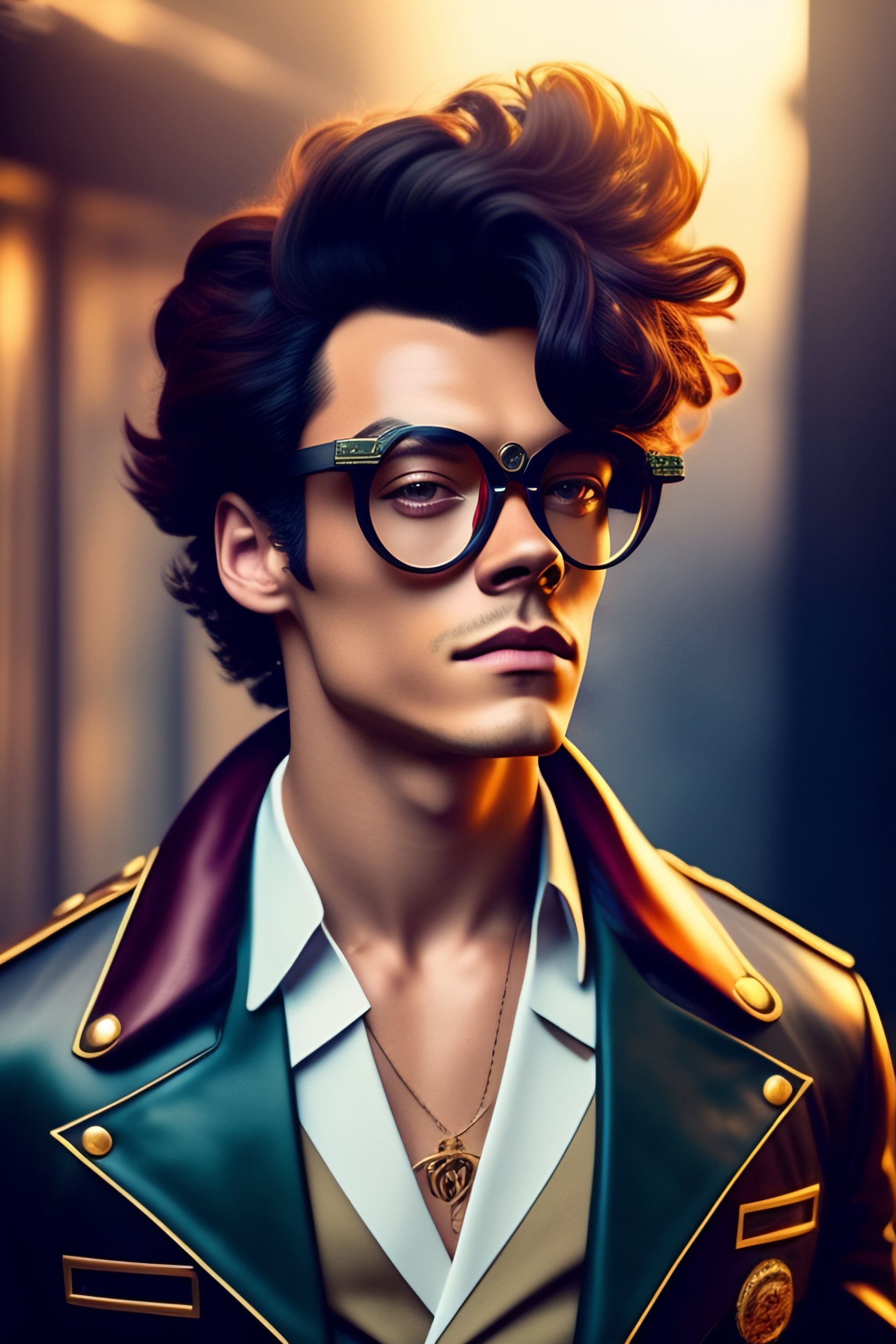 Lexica - Estilo anime vintage de los 90 , Harry Styles anime con venda ...