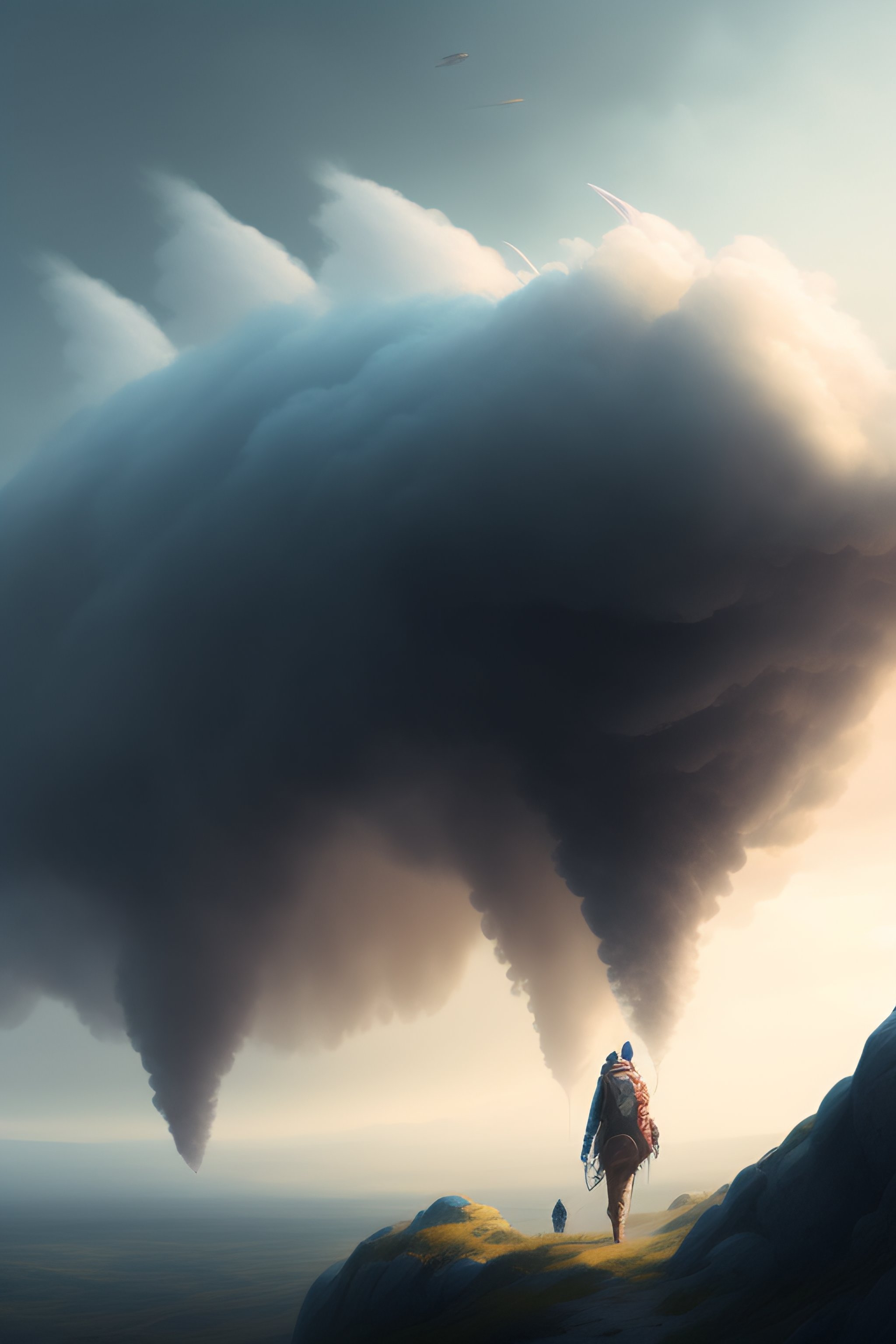 Lexica - Air elemental creature made of clouds, concept art, smooth ...