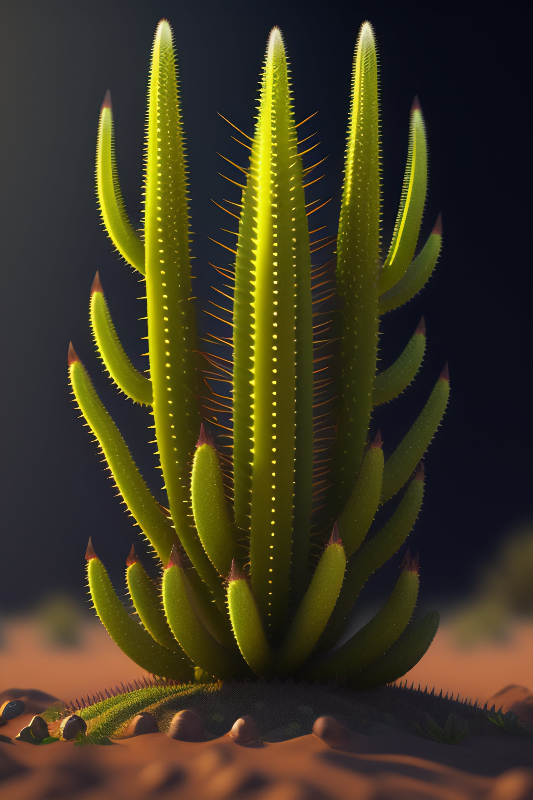 Lexica - Cactus With Thorns And Teeth And Spiny Tentacles , Darkness ...