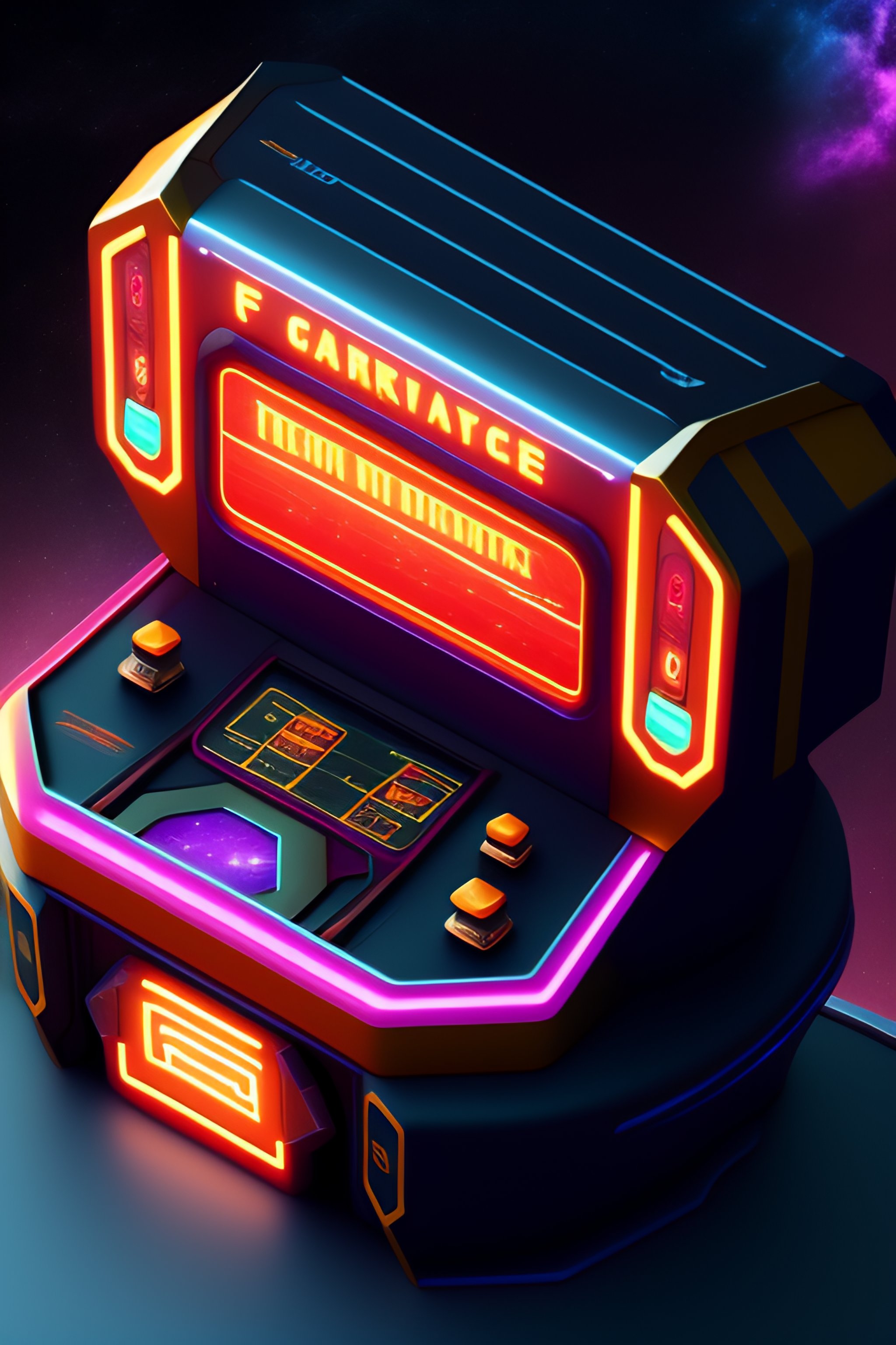 Lexica - Arcade space port retropunk