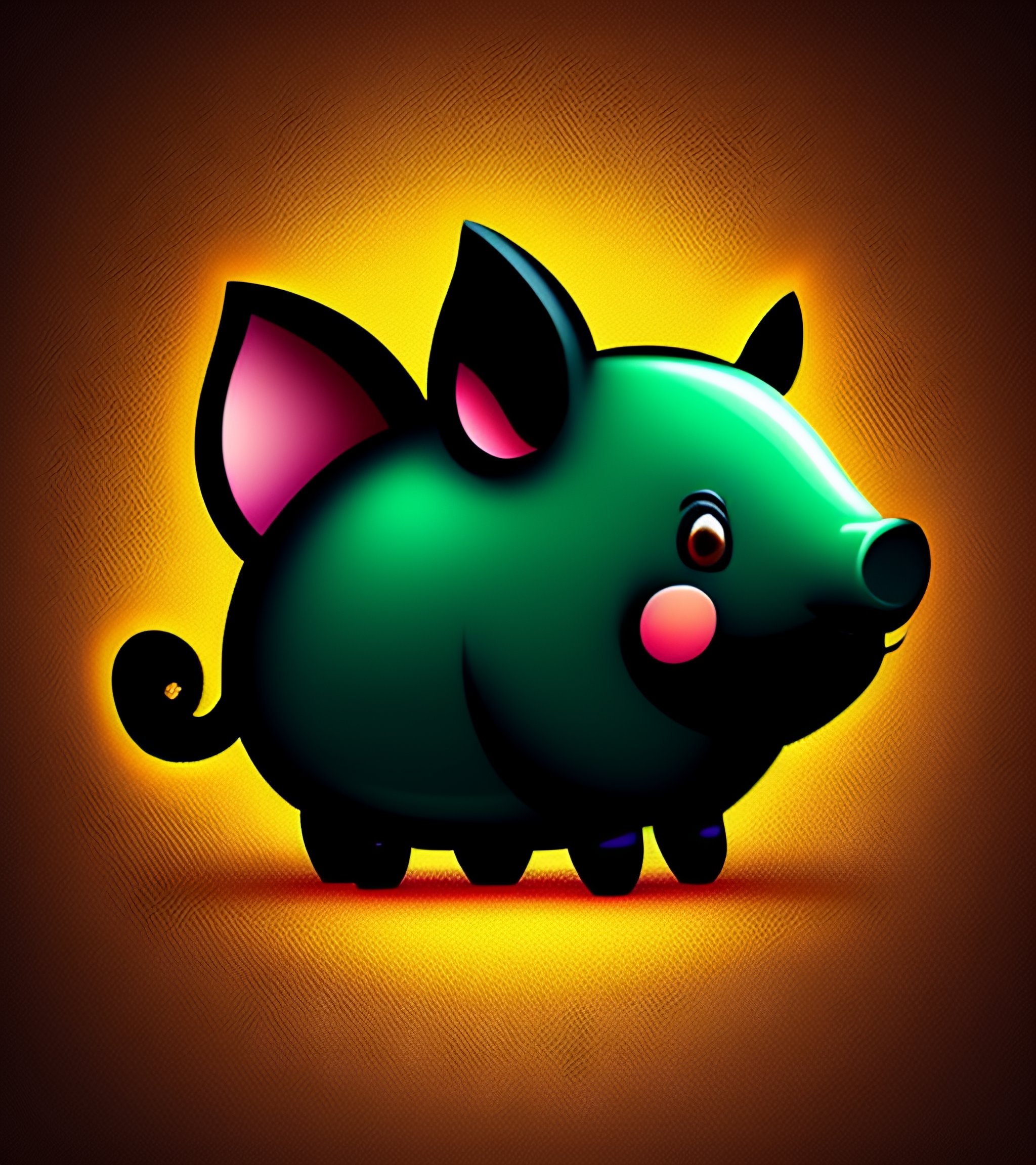Lexica - Cute flying pig, gambling at casino , cartoon logo, simple, 2d ...