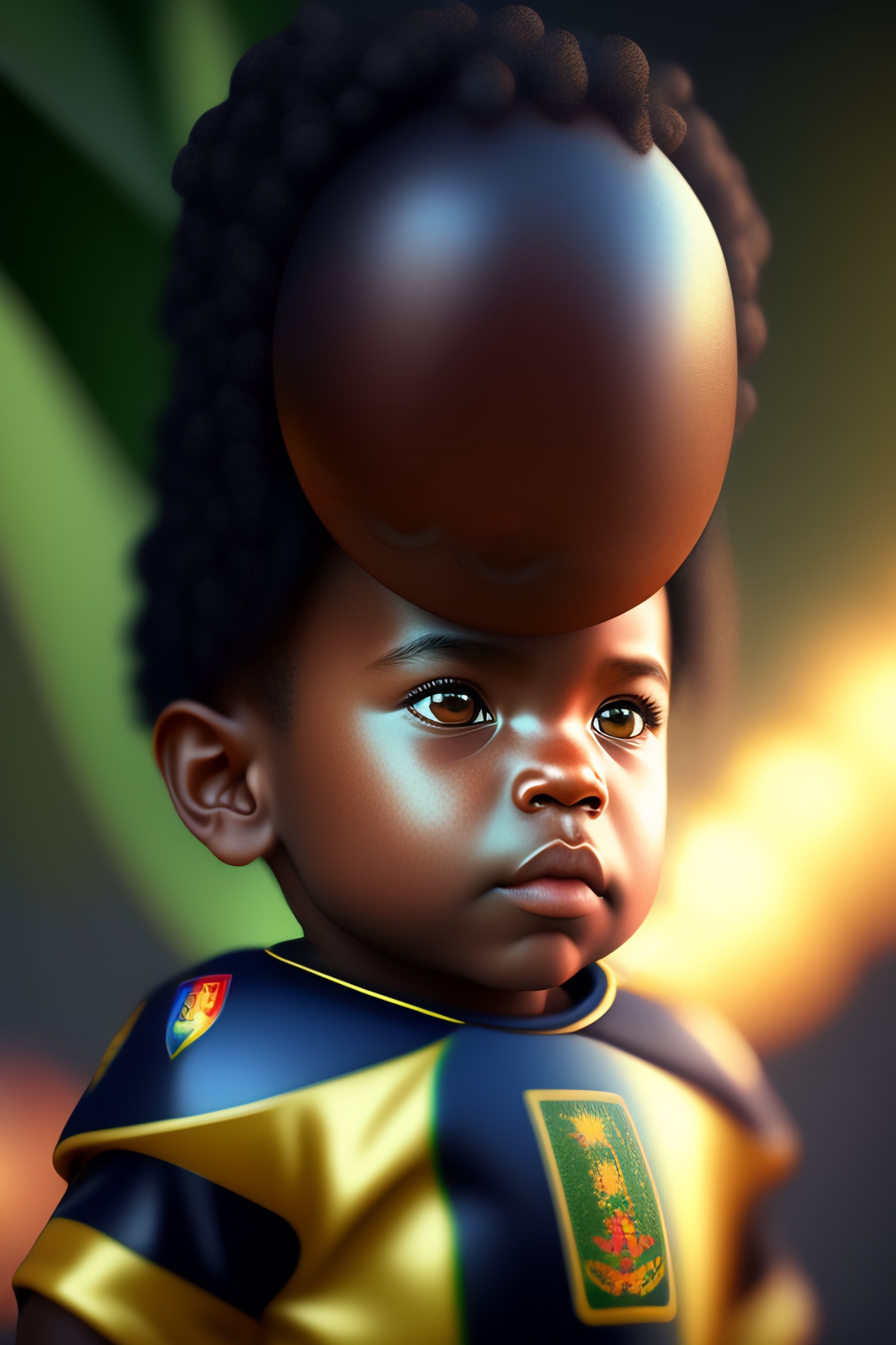 Lexica - Baby pele brazil, moonwalker, render, rembrandt, cgsociety ...