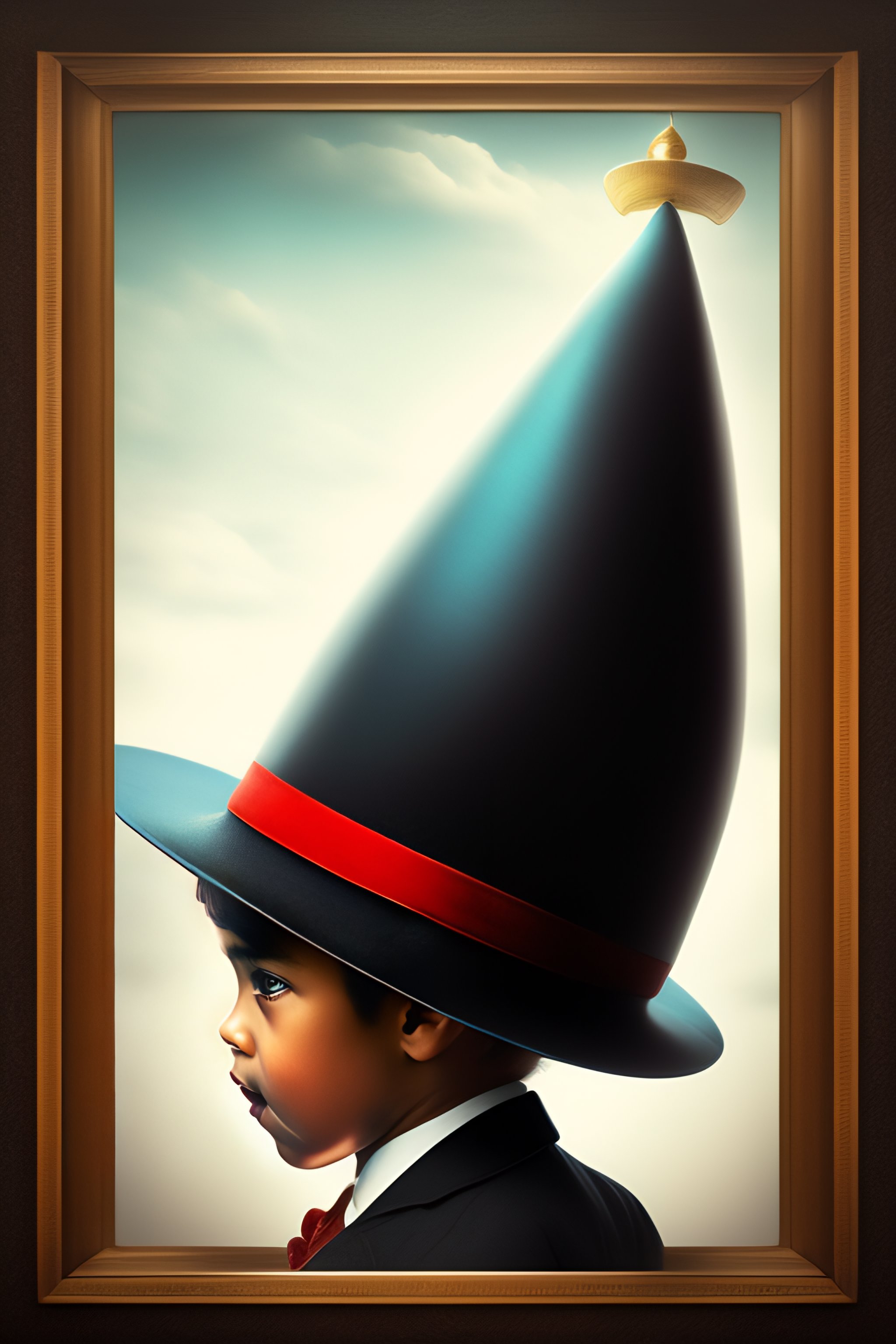 Lexica - A magician's hat turned bottom up, with lottery tickets