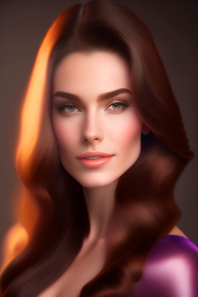 Lexica - A captivatingly beautiful Caucasian woman with long, silky ...