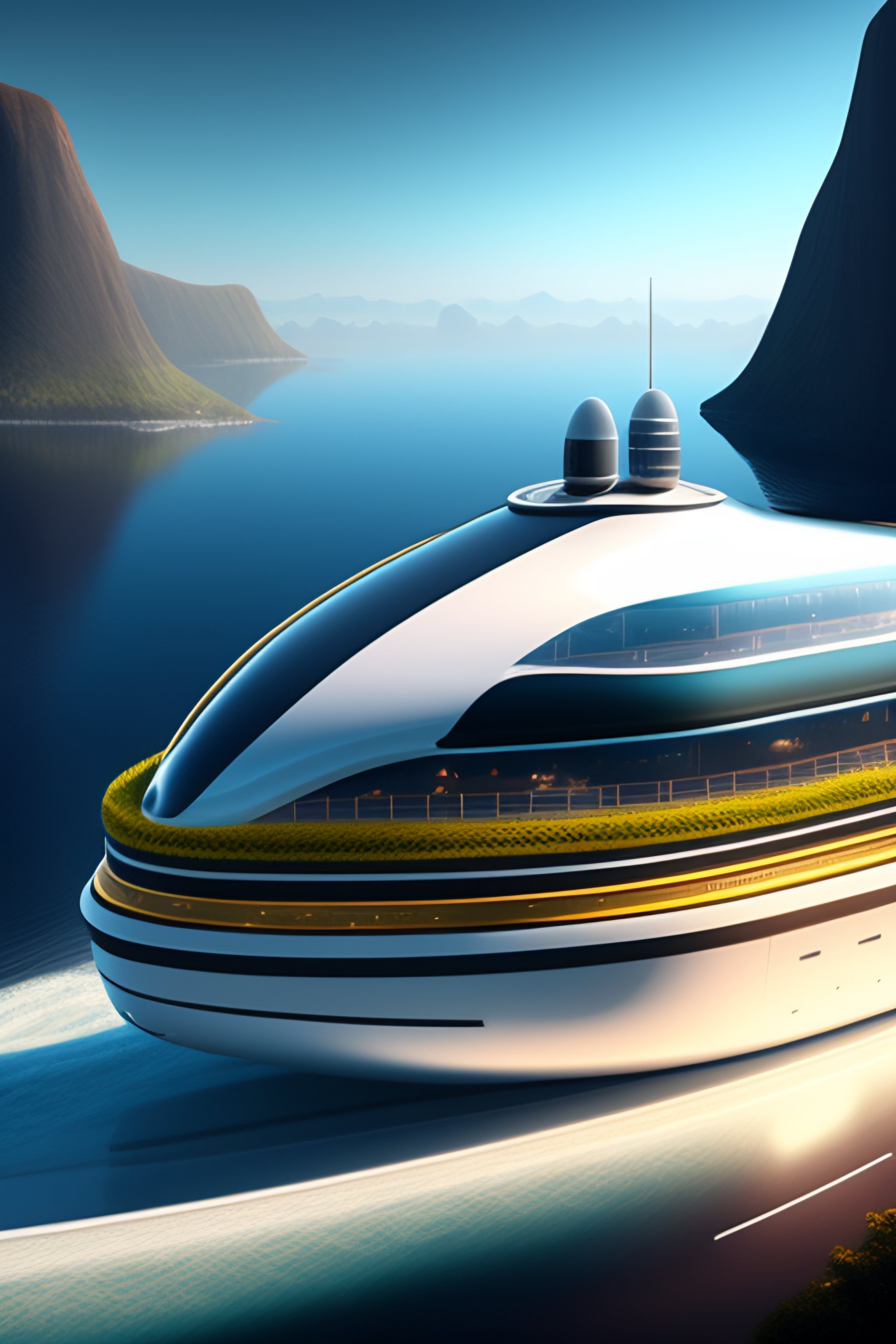 Lexica - Architect's view of a realistic and futuristic small passenger ...