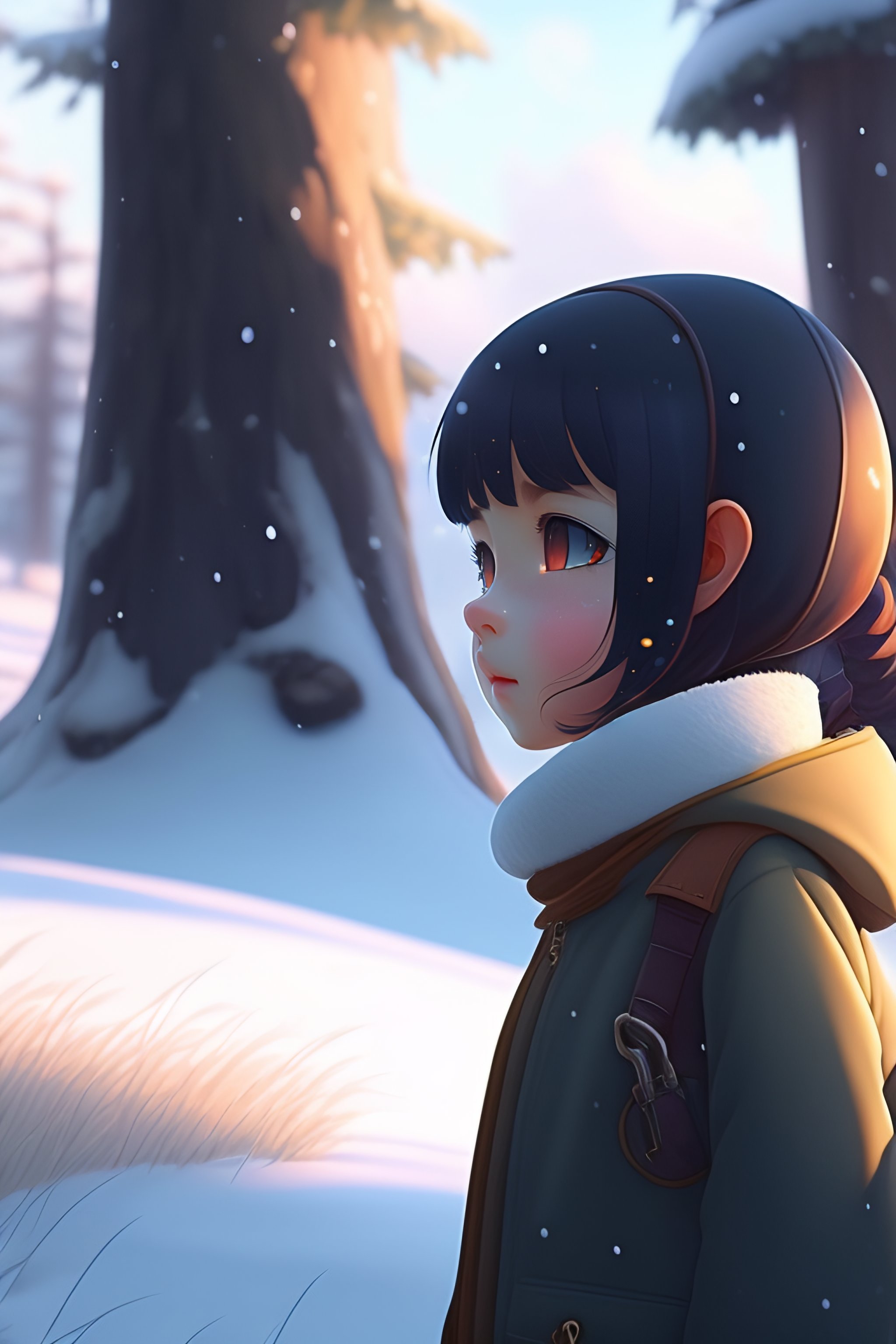 Lexica - Create a high resolution artwork of lofi , Anime Little Girl ...