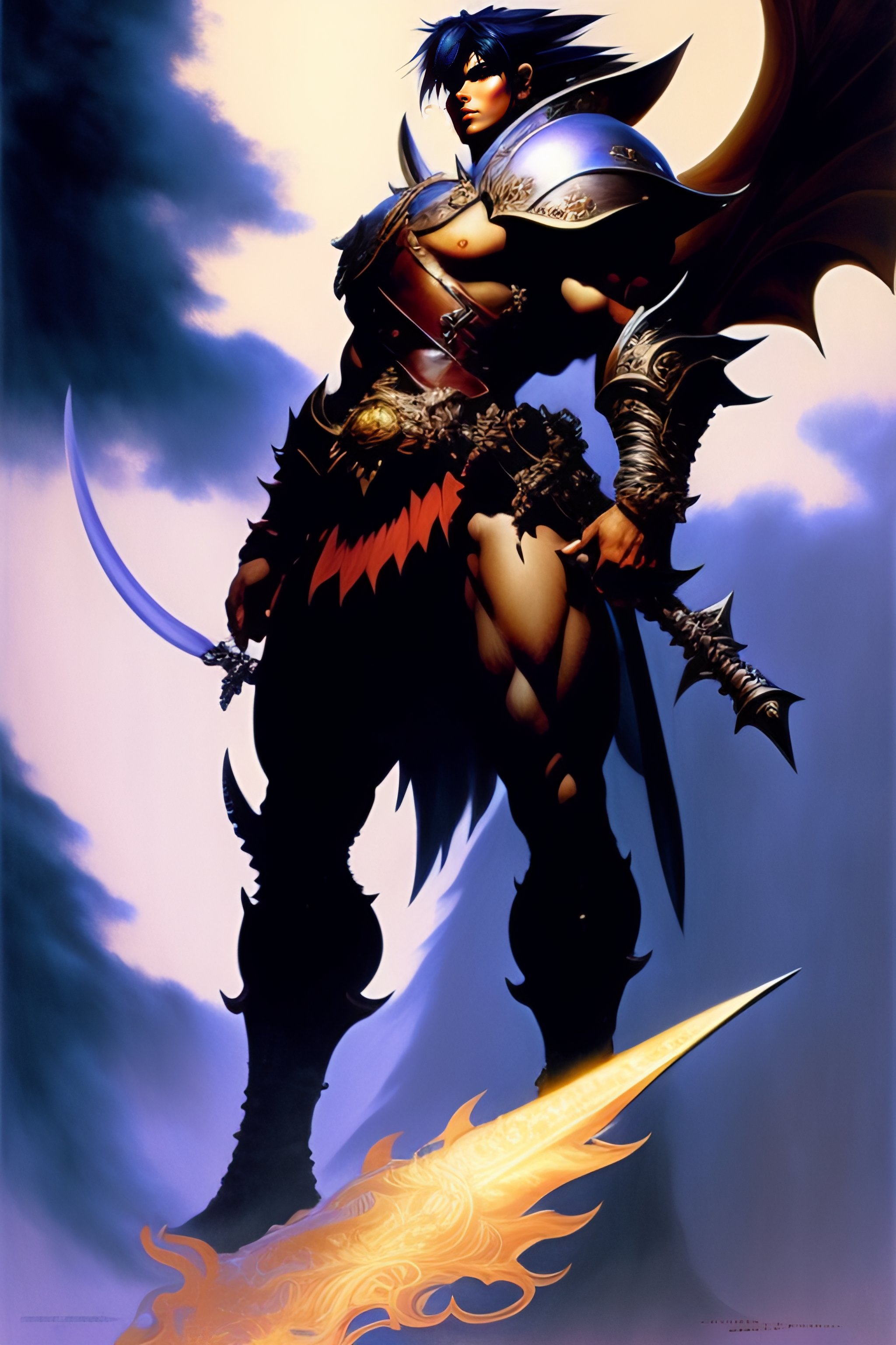 Lexica - Final Fantasy dragoon by Frank Frazetta