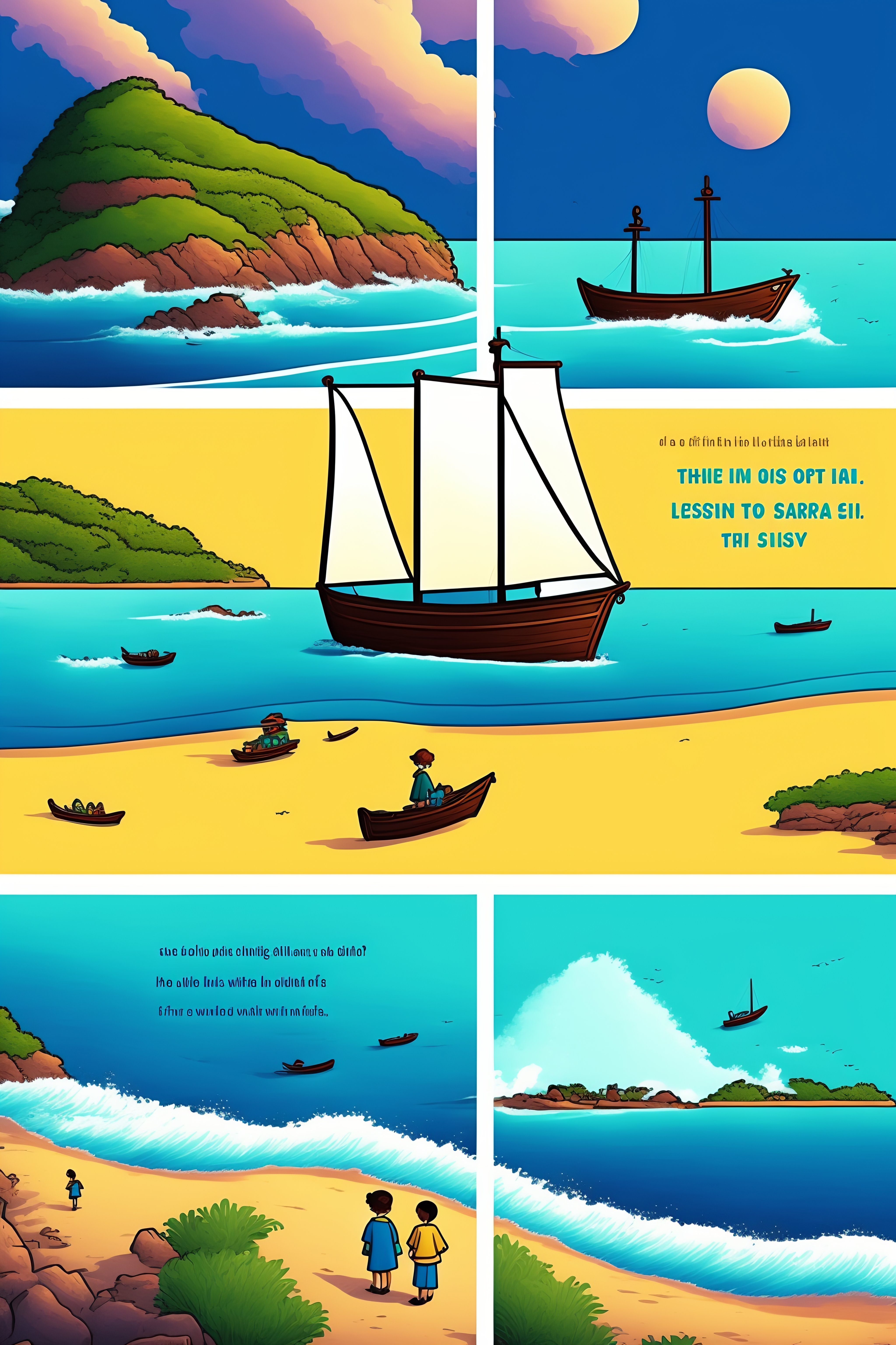 Lexica - A comic about the fact that schoolchildren, being on the water ...