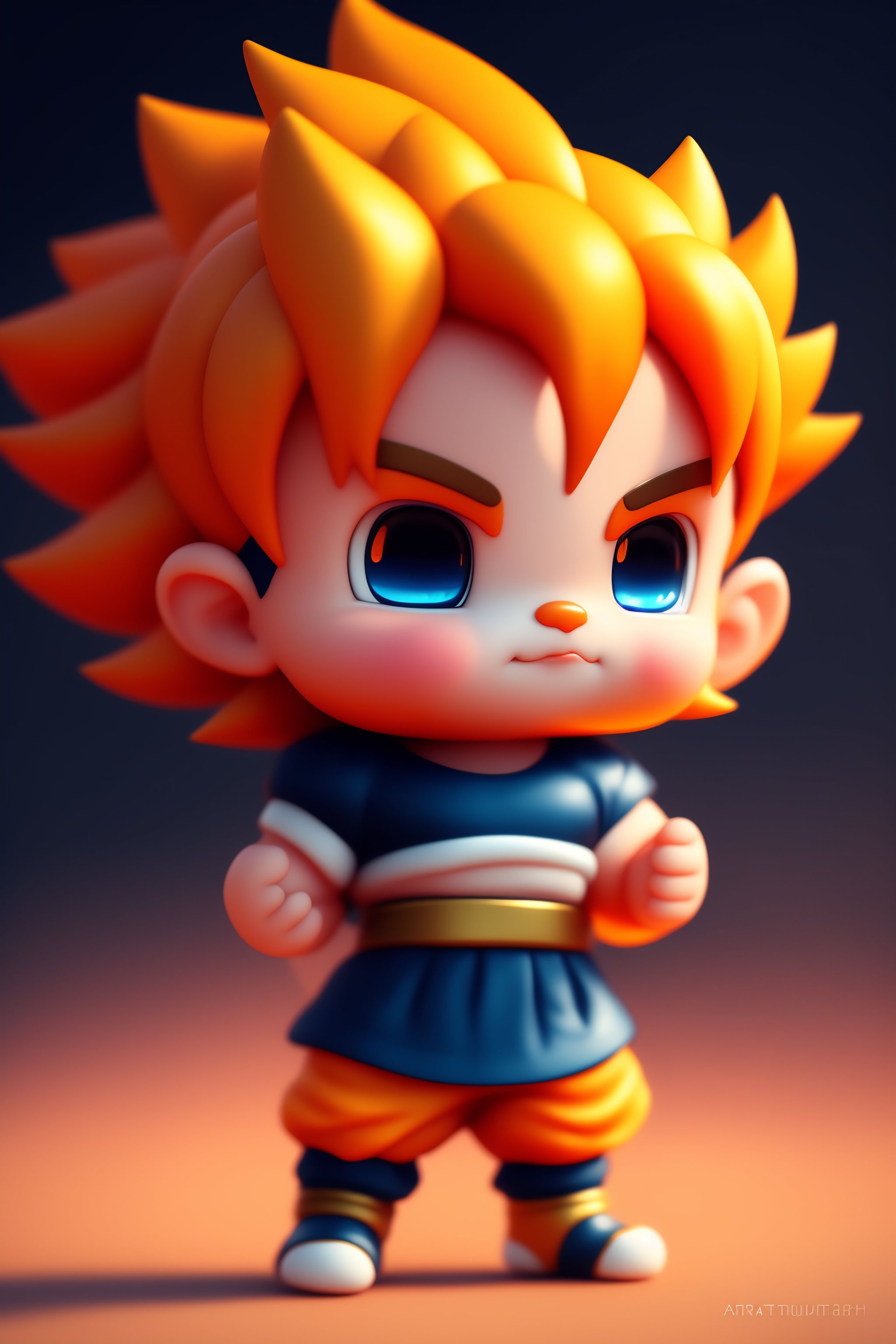 Lexica - Cute and adorable cartoon goku baby, fantasy, dreamlike ...