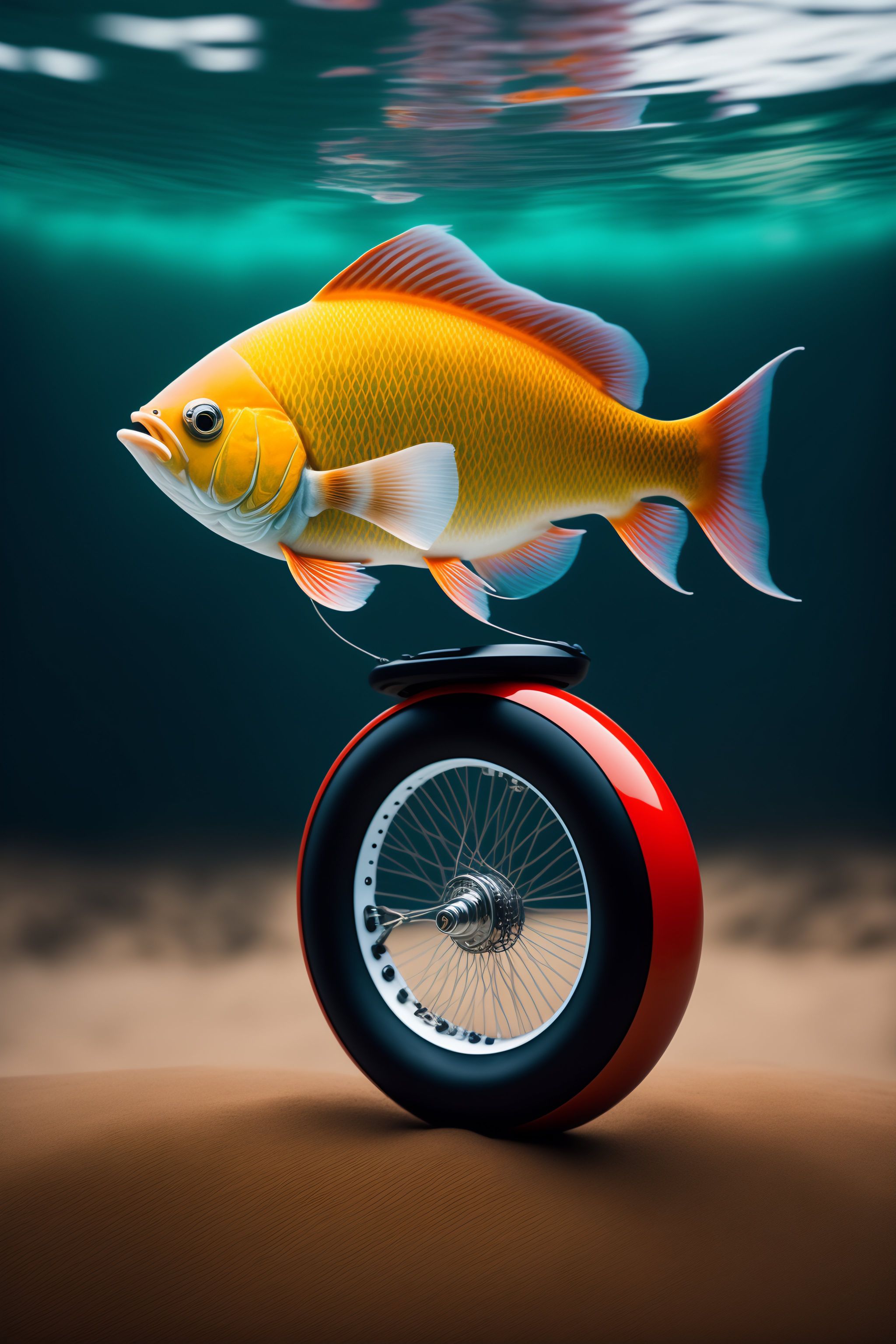 Lexica - Fish riding electric unicycle