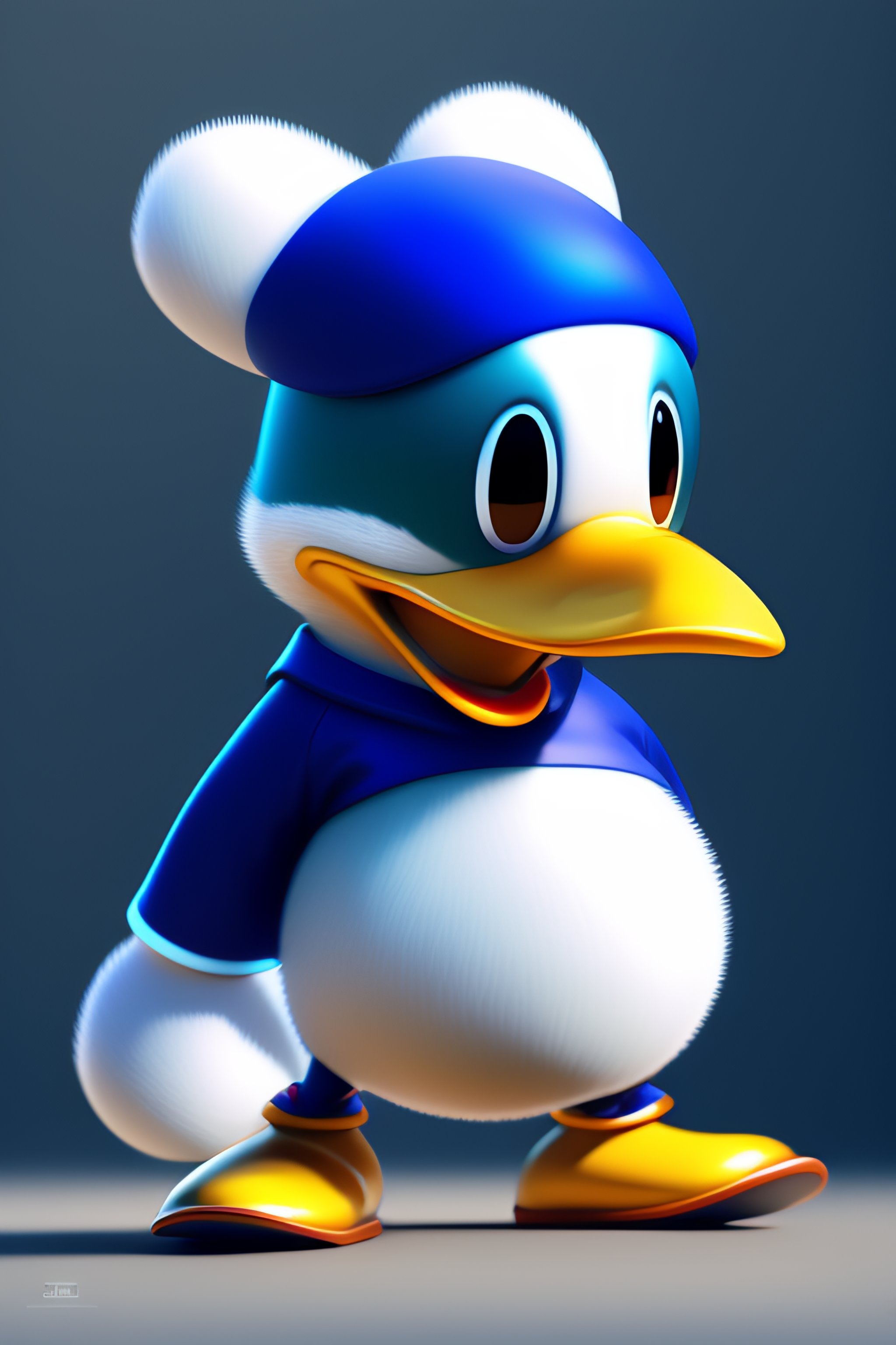 Lexica - Donald duck is kicking, portrait, photorealism, oil painting ...