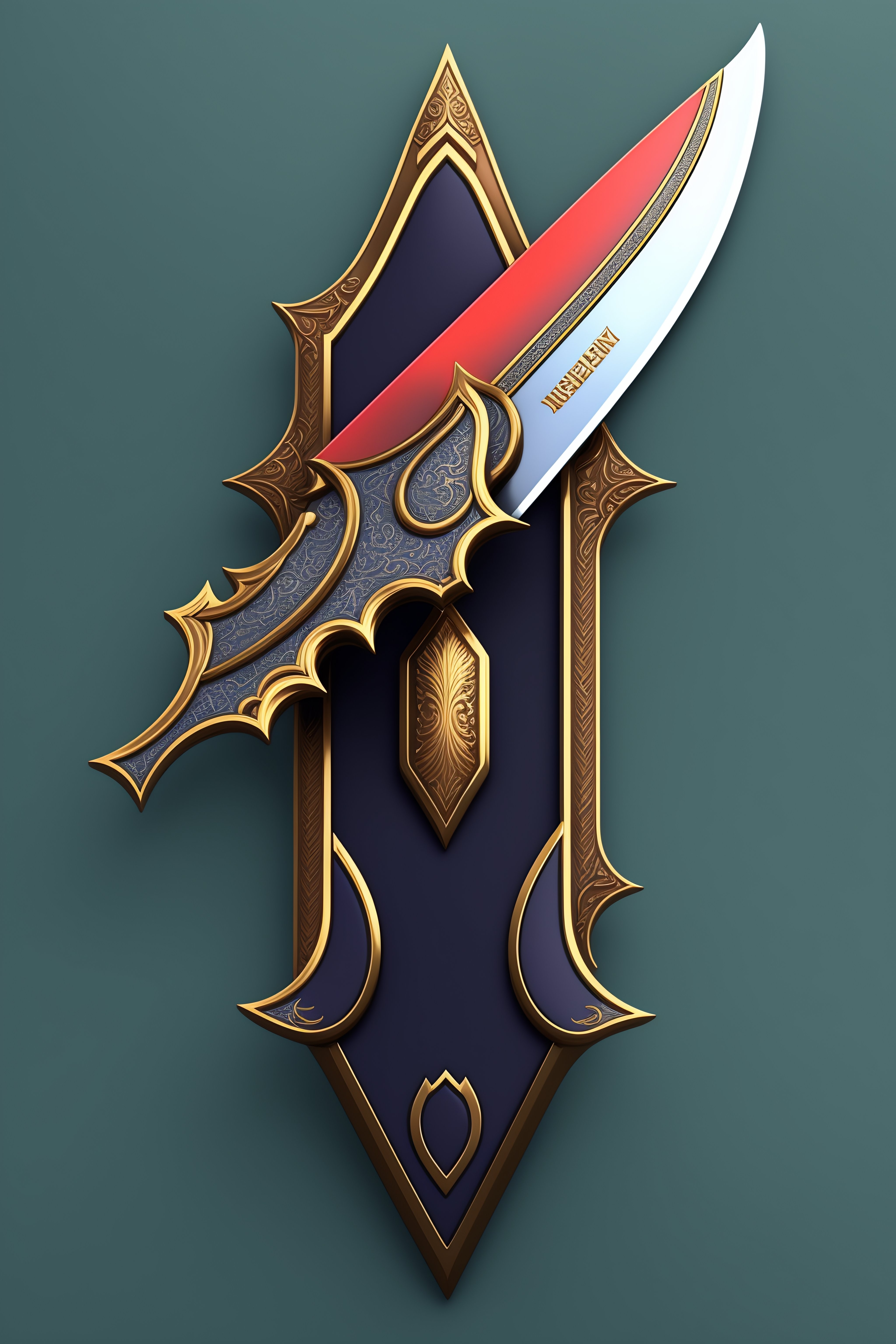 Lexica - Stylized blade, concept art