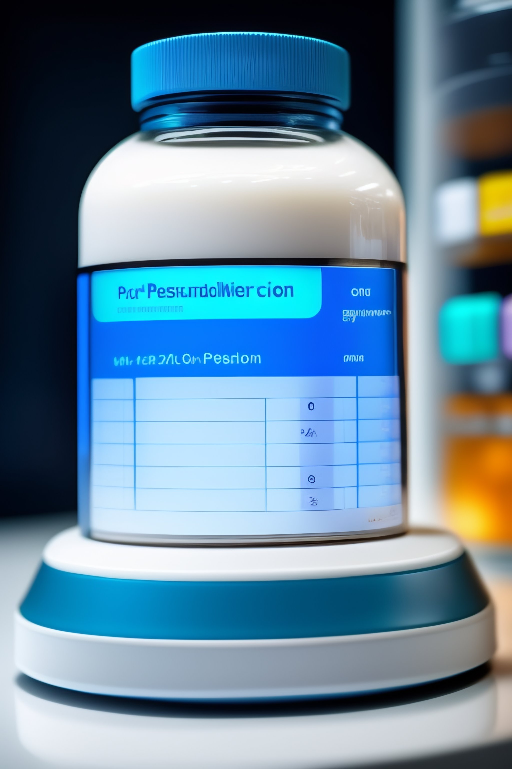 Lexica - Capsules and tablets provost recalculation on table in Pharmacy