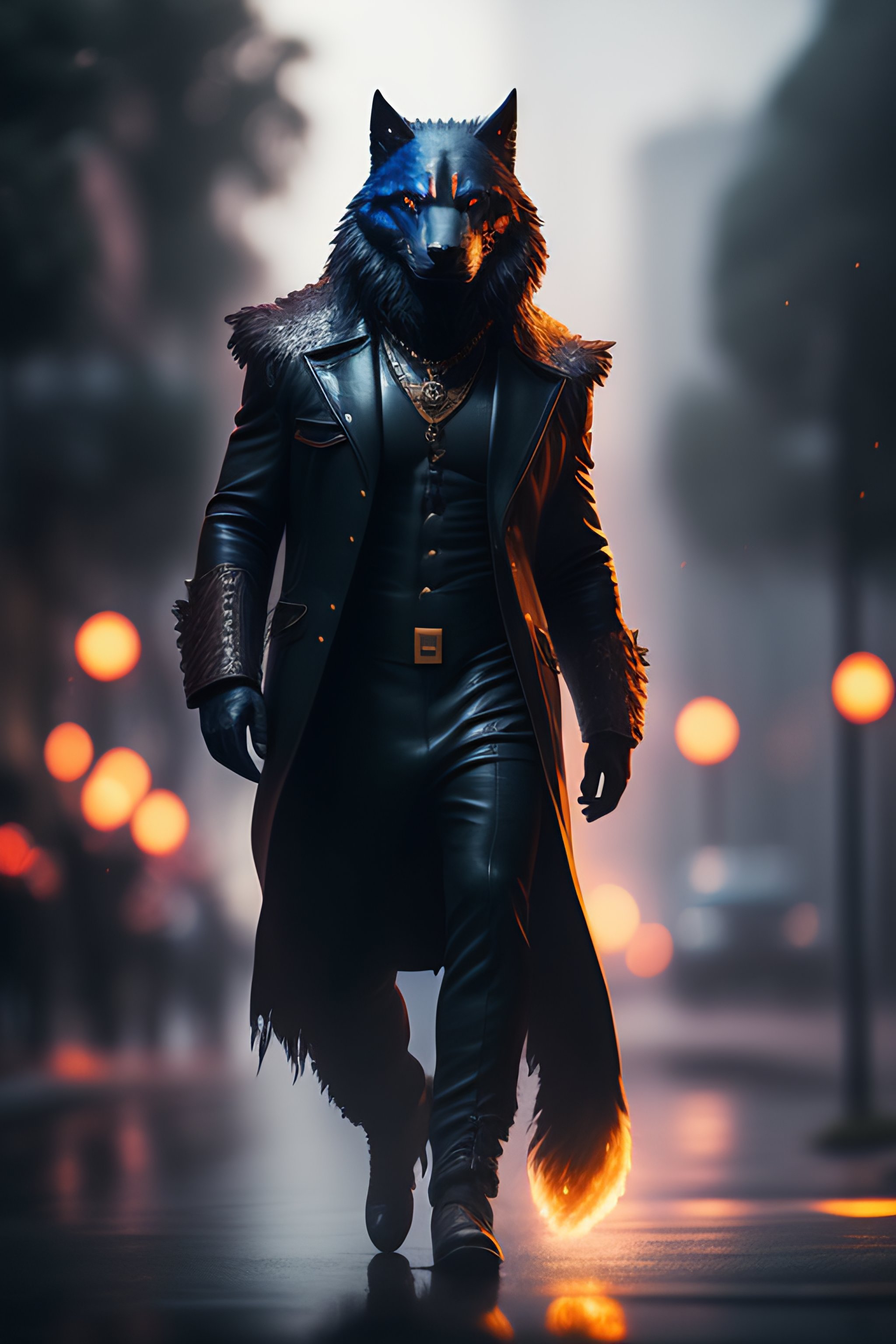 Lexica - A latino Werewolf walking at latin america streets, horror ...