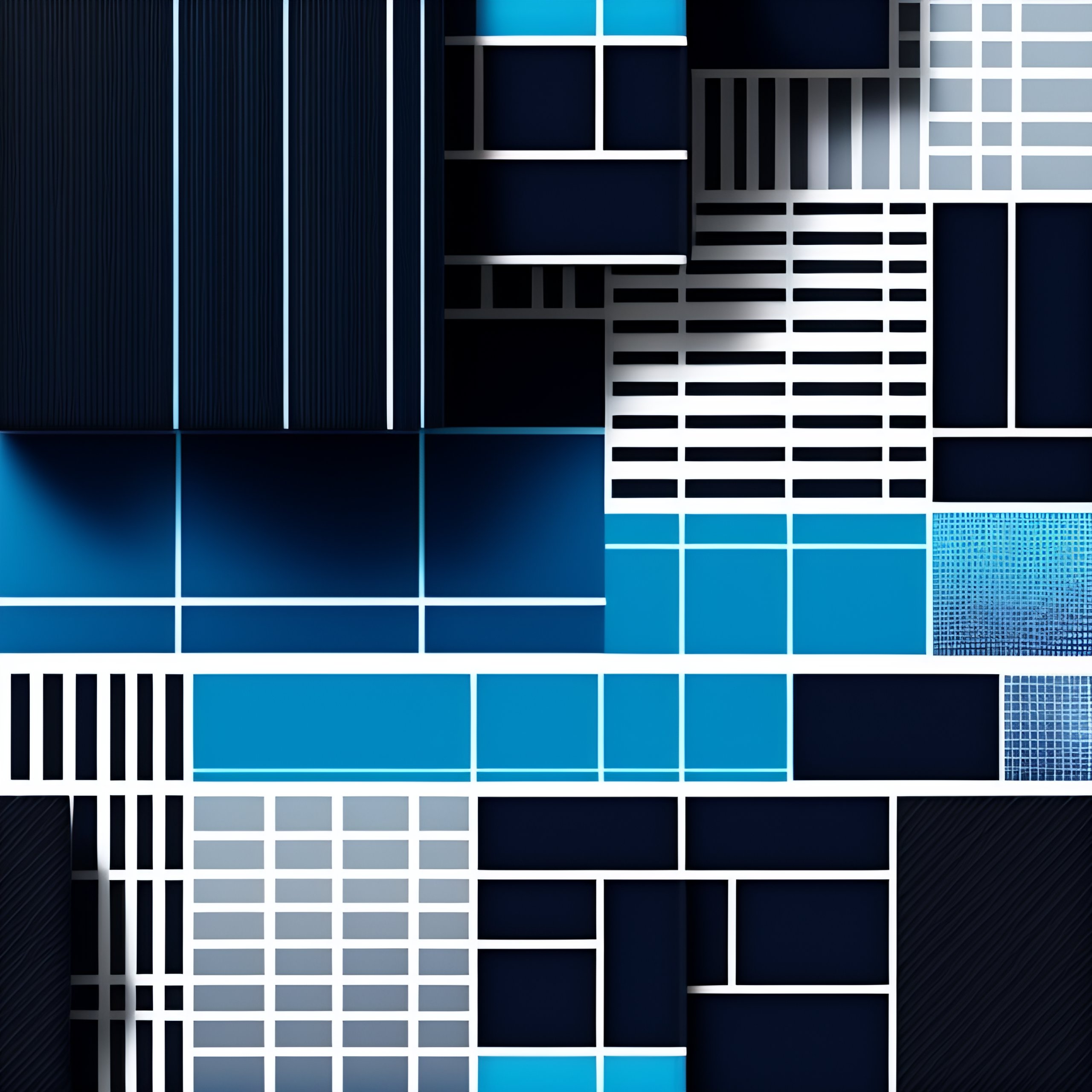 Lexica - Texture mostly black with cool blue funky grid sea lines