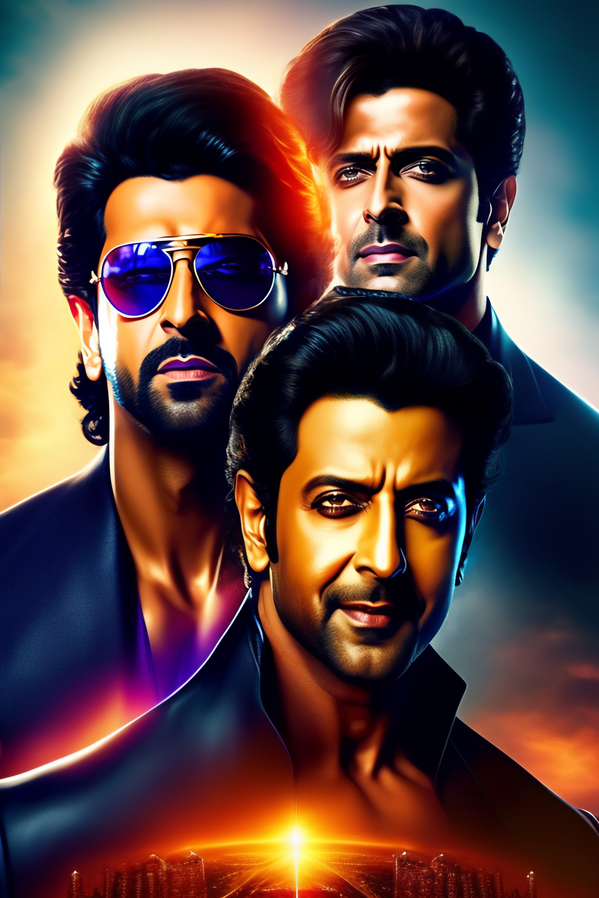 Lexica - Hrithik Roshan, Krrish, movie poster