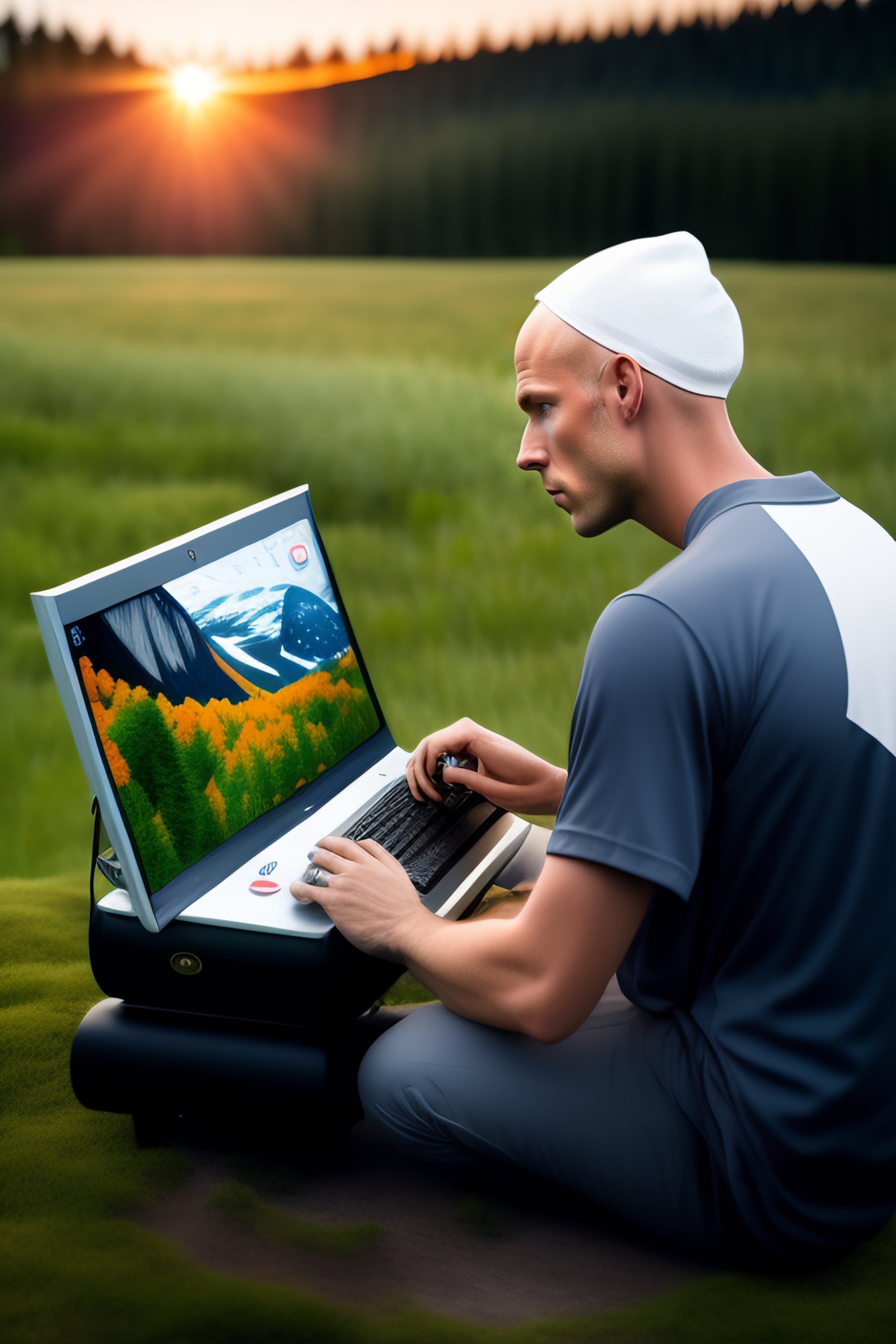 Lexica - Swedish short guy with no hair and a white cap making music in ...