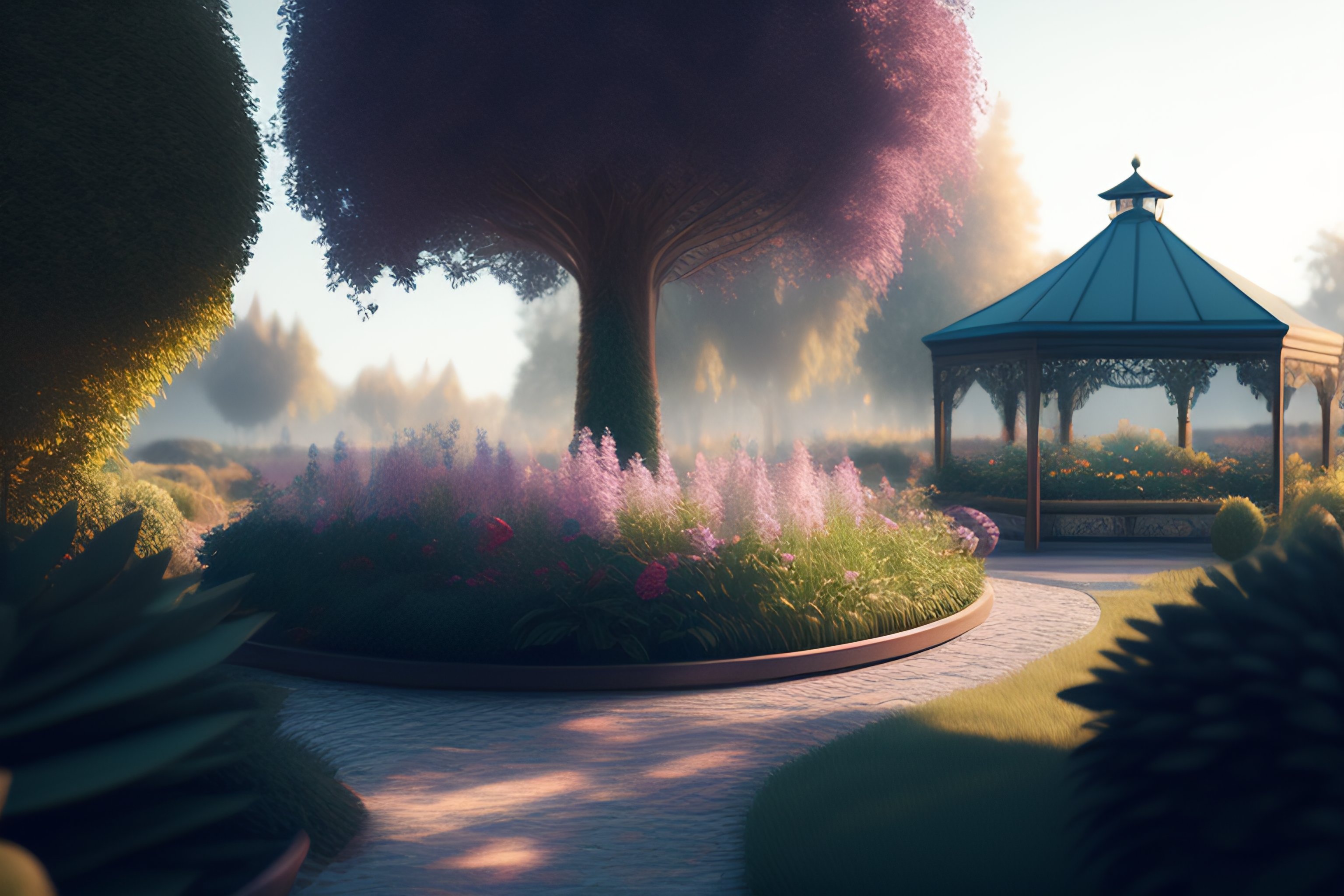 Lexica - Beautiful gardens, realistic, 8 k, extremely detailed, cgi ...