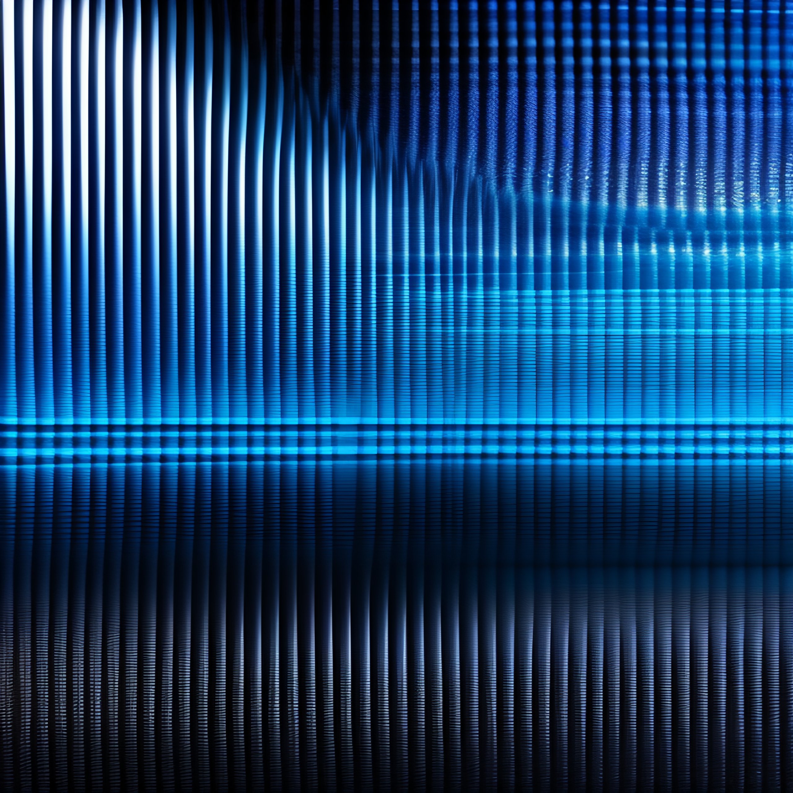 Lexica - Texture mostly black with cool blue funky grid sea lines