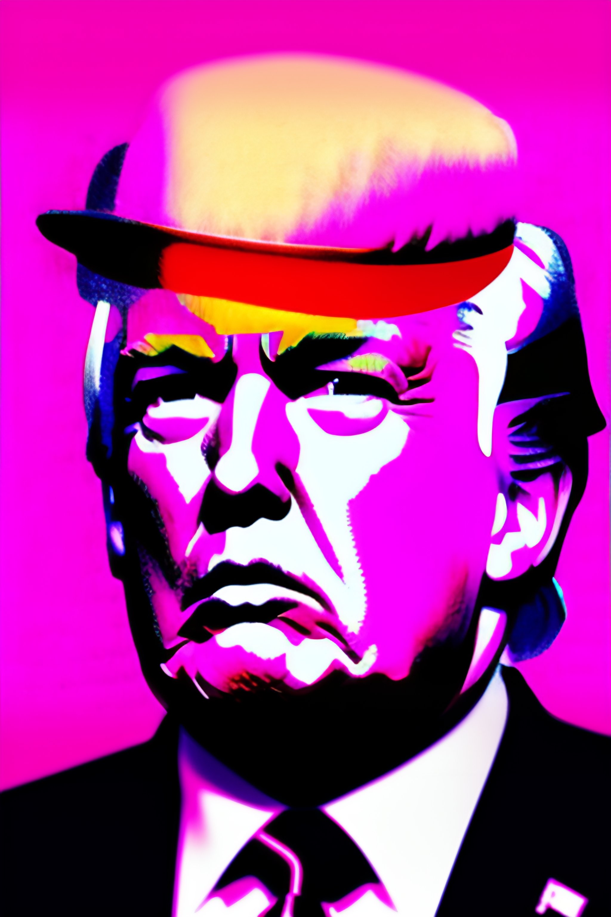 Lexica - Huge pink Donald Trump