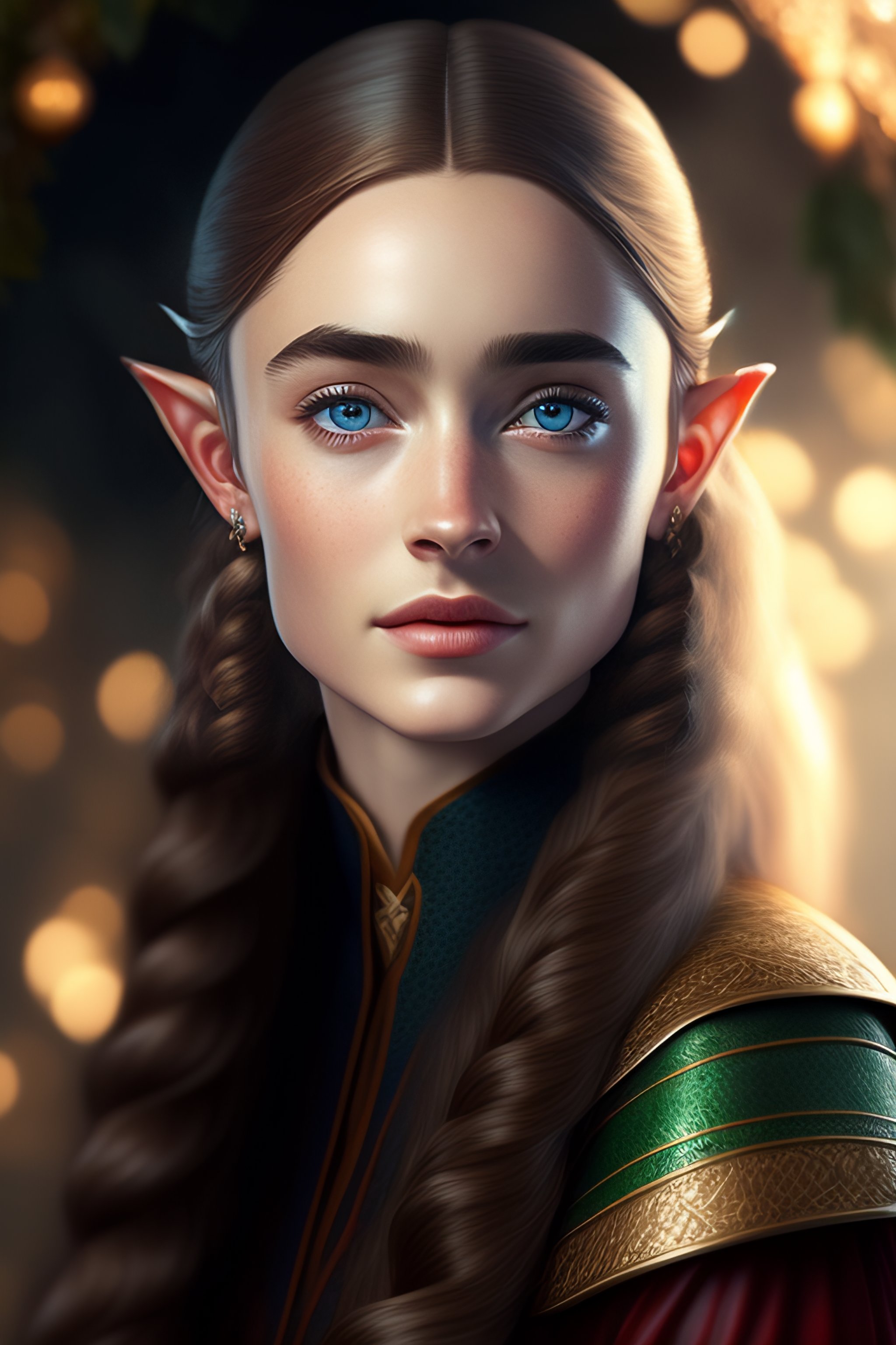 Lexica - Photo of raffey cassidy as an elf with very long pointed ears ...