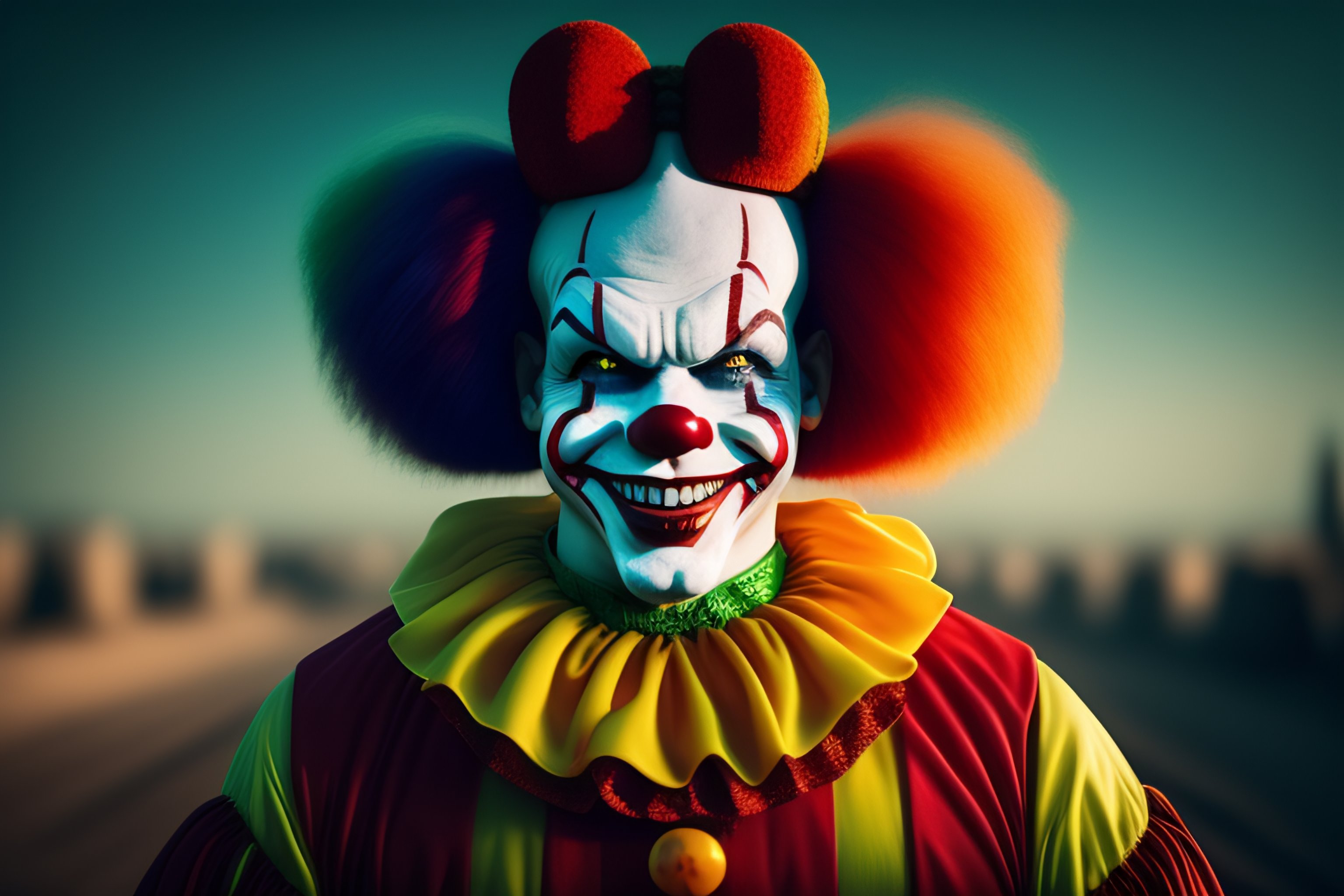Lexica - Clown, pennywise, payaso it movie, realismo, realista, 4k, hq ...