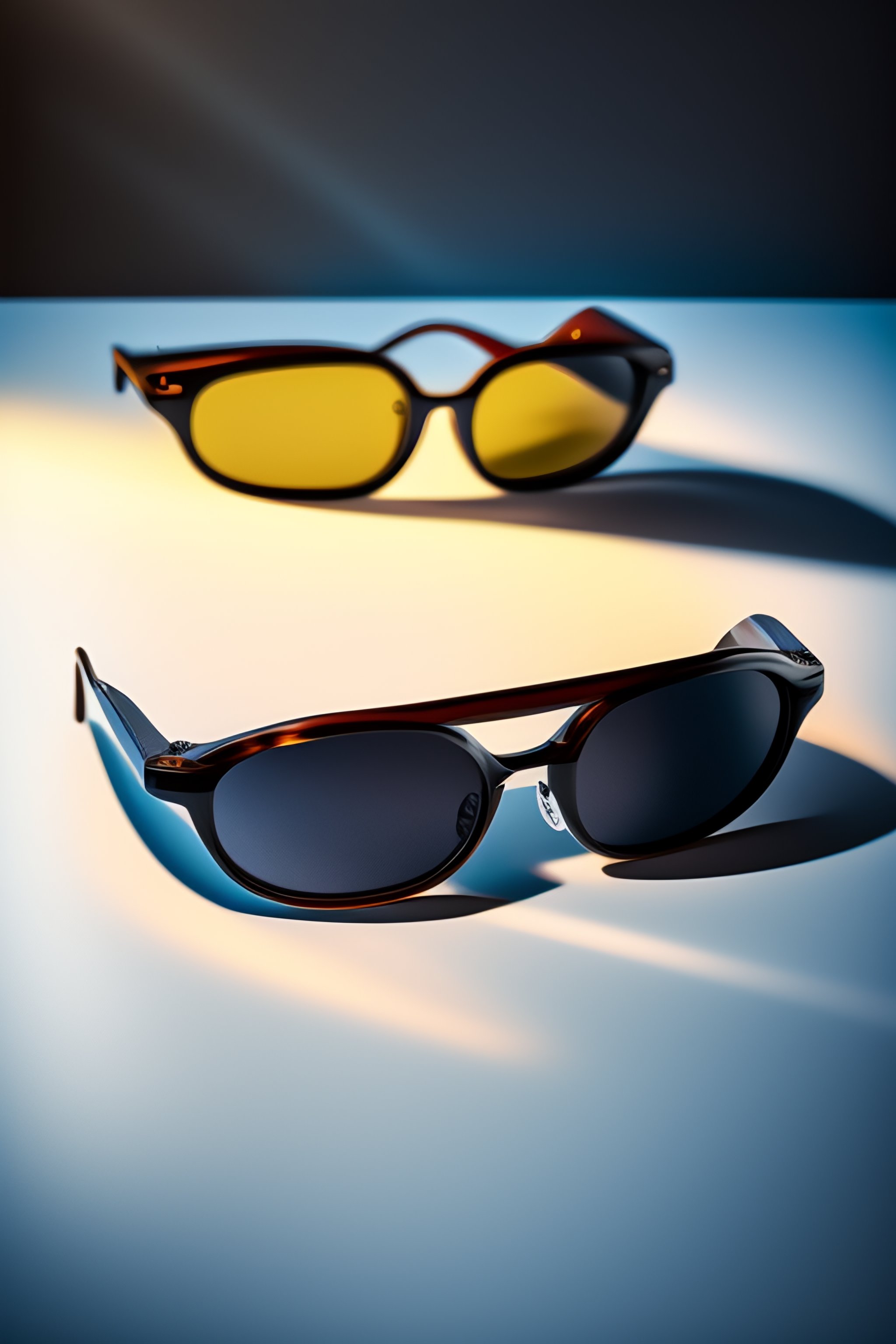 Lexica - Sun glasses product photography, analog photo, photo from afar ...