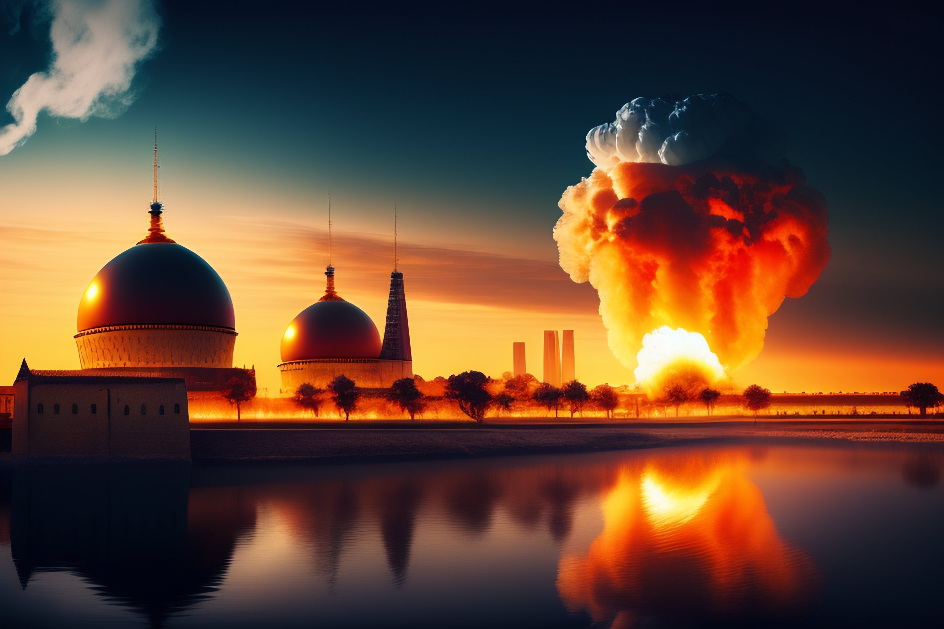 Lexica - Nuclear explosion in medieval city
