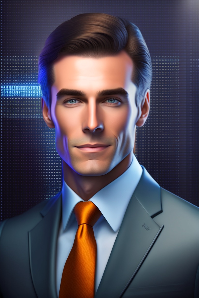 Lexica - Professional Stock market and Financial Advisor Man, front face