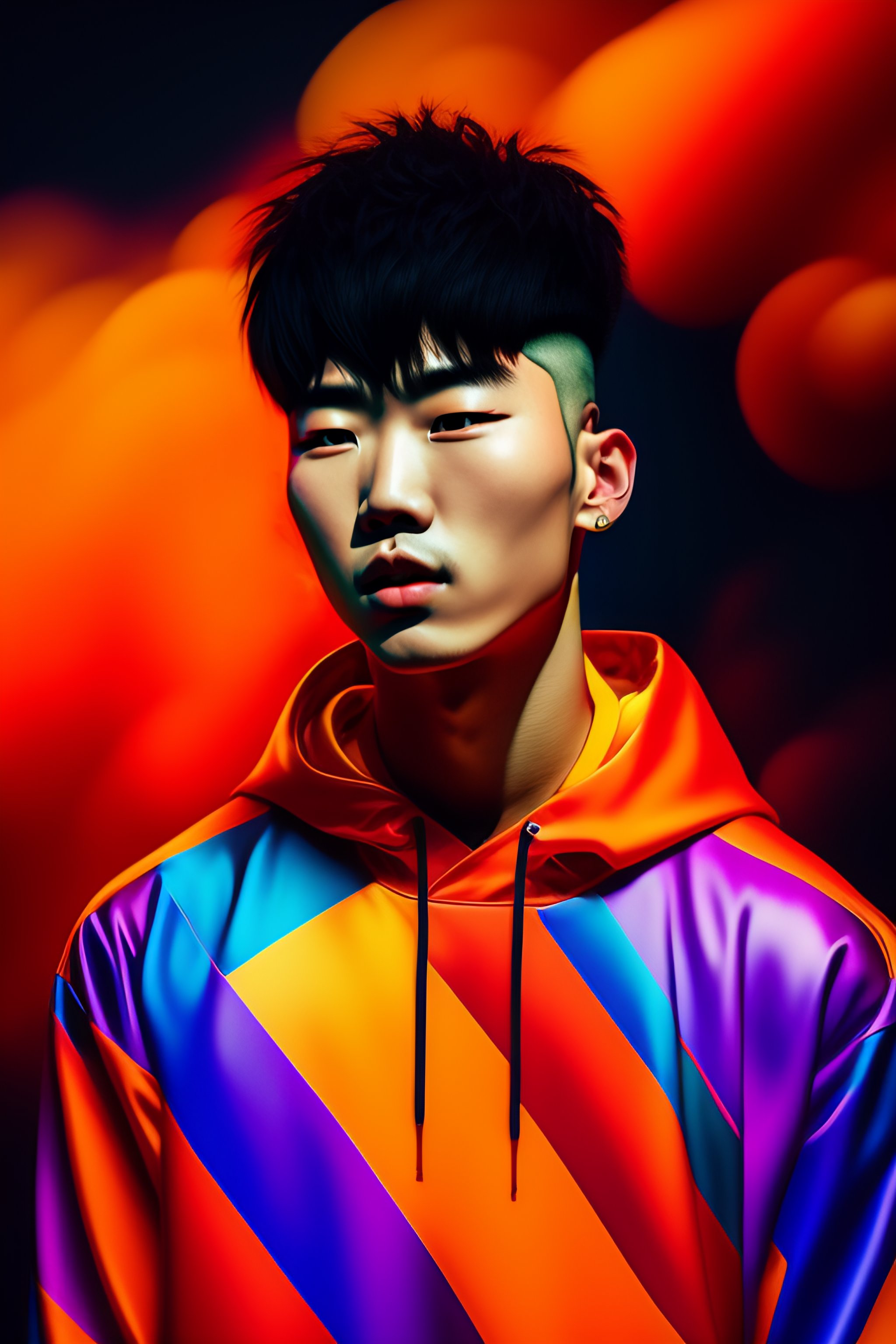 Lexica - Abstract 1990 chinese rap boy style