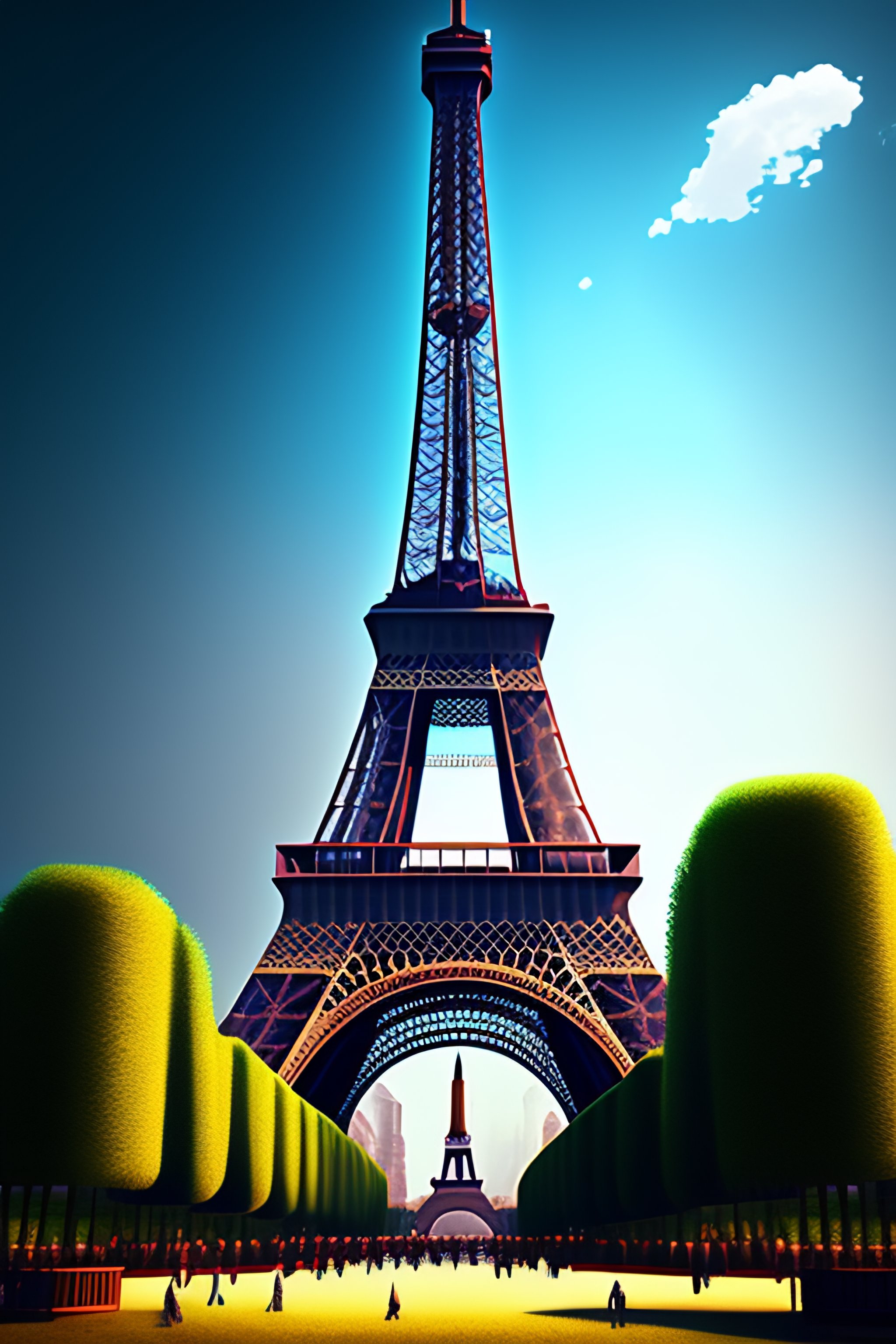 Lexica - Tour Eiffel in Avatar movie settings