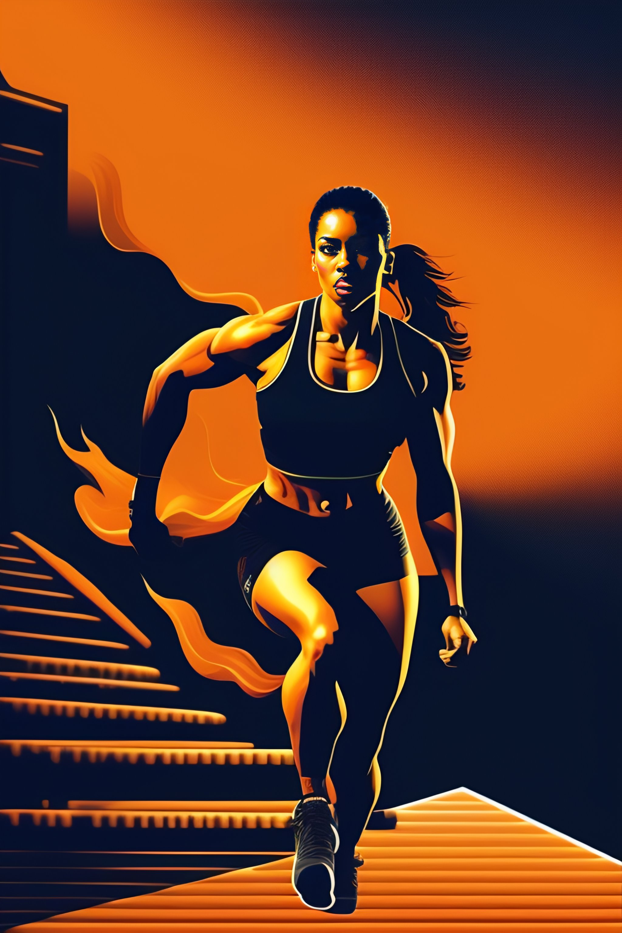 Lexica - Crossfit, dynamic, action, workout, vector design, realistic ...